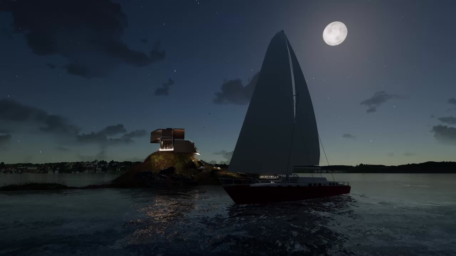 ArtStation - modern isle house