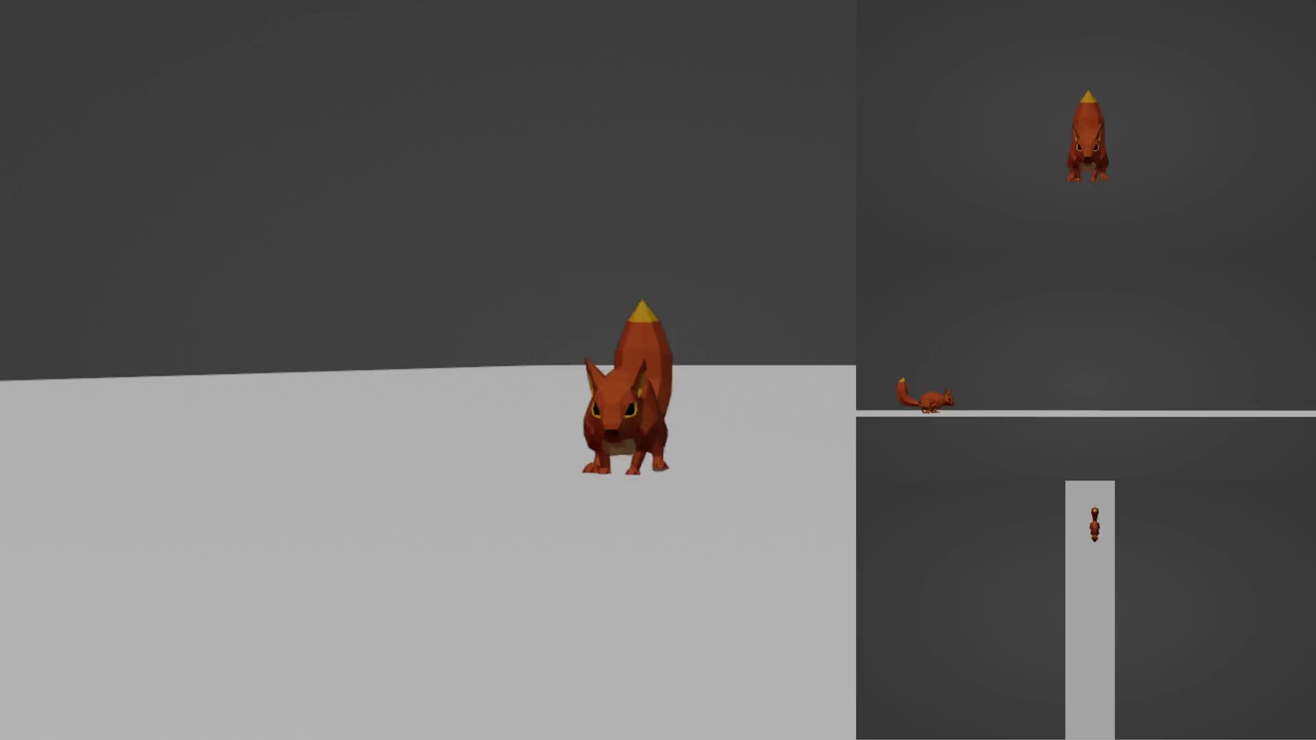 ArtStation - squirrel run idle animation