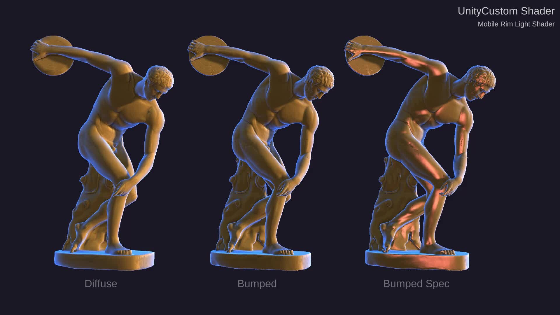ArtStation - Unity3D Custom Shader - Mobile Rim Light Shader