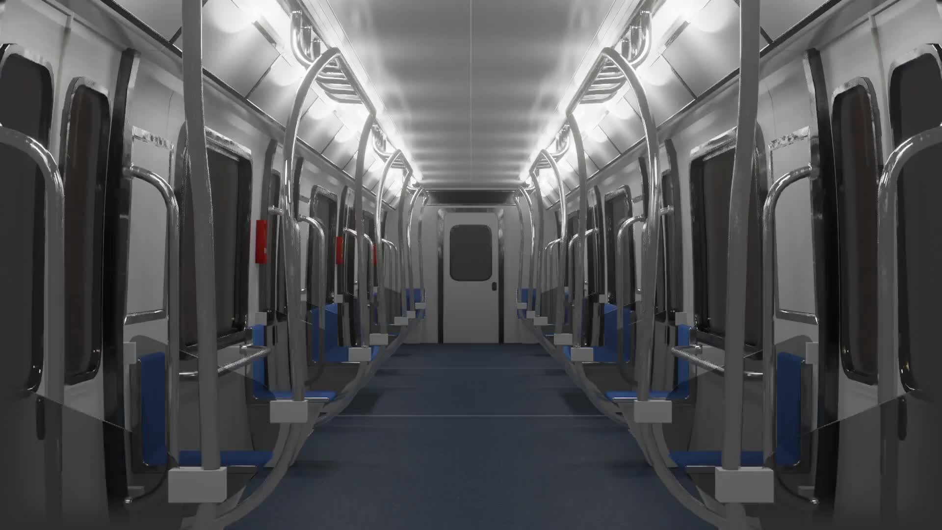 ArtStation - Inside Subway Train