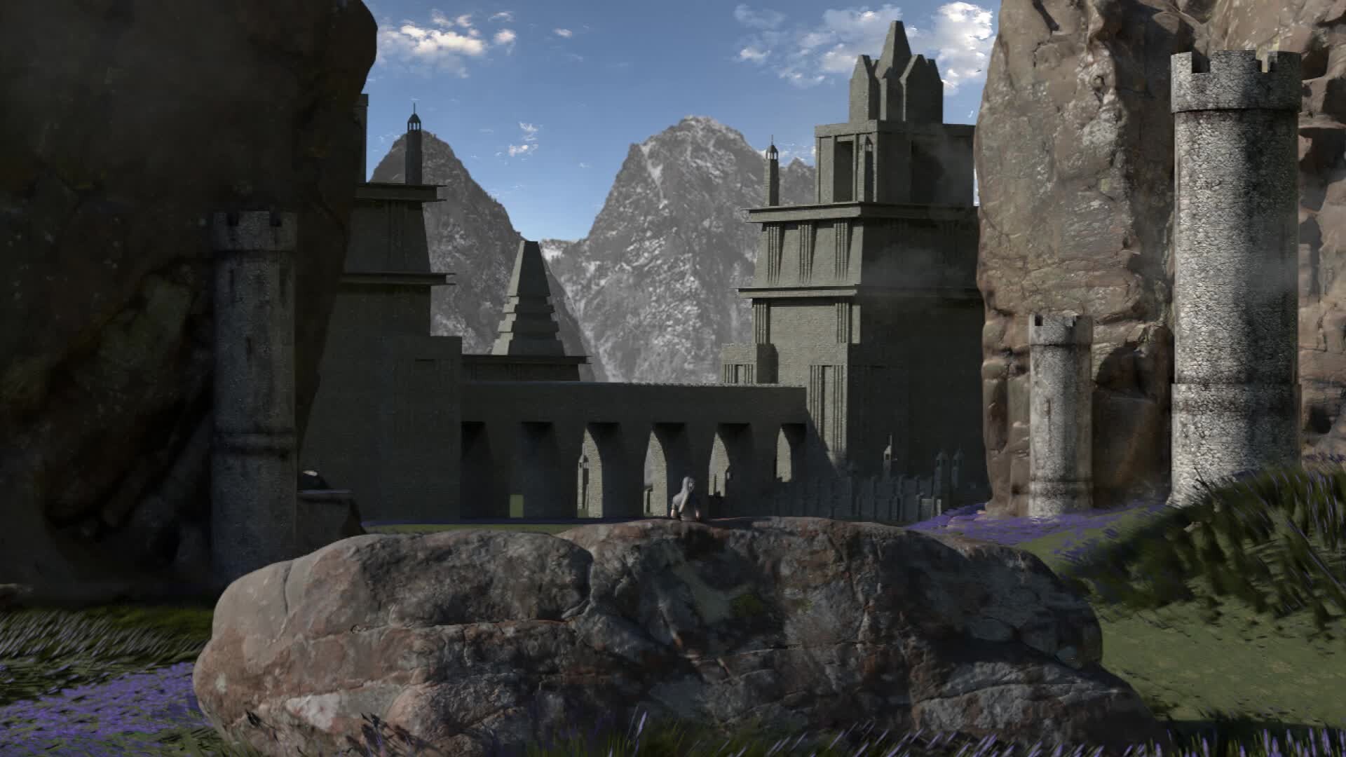 ArtStation - Castle Matte Painting/ 3D Environment