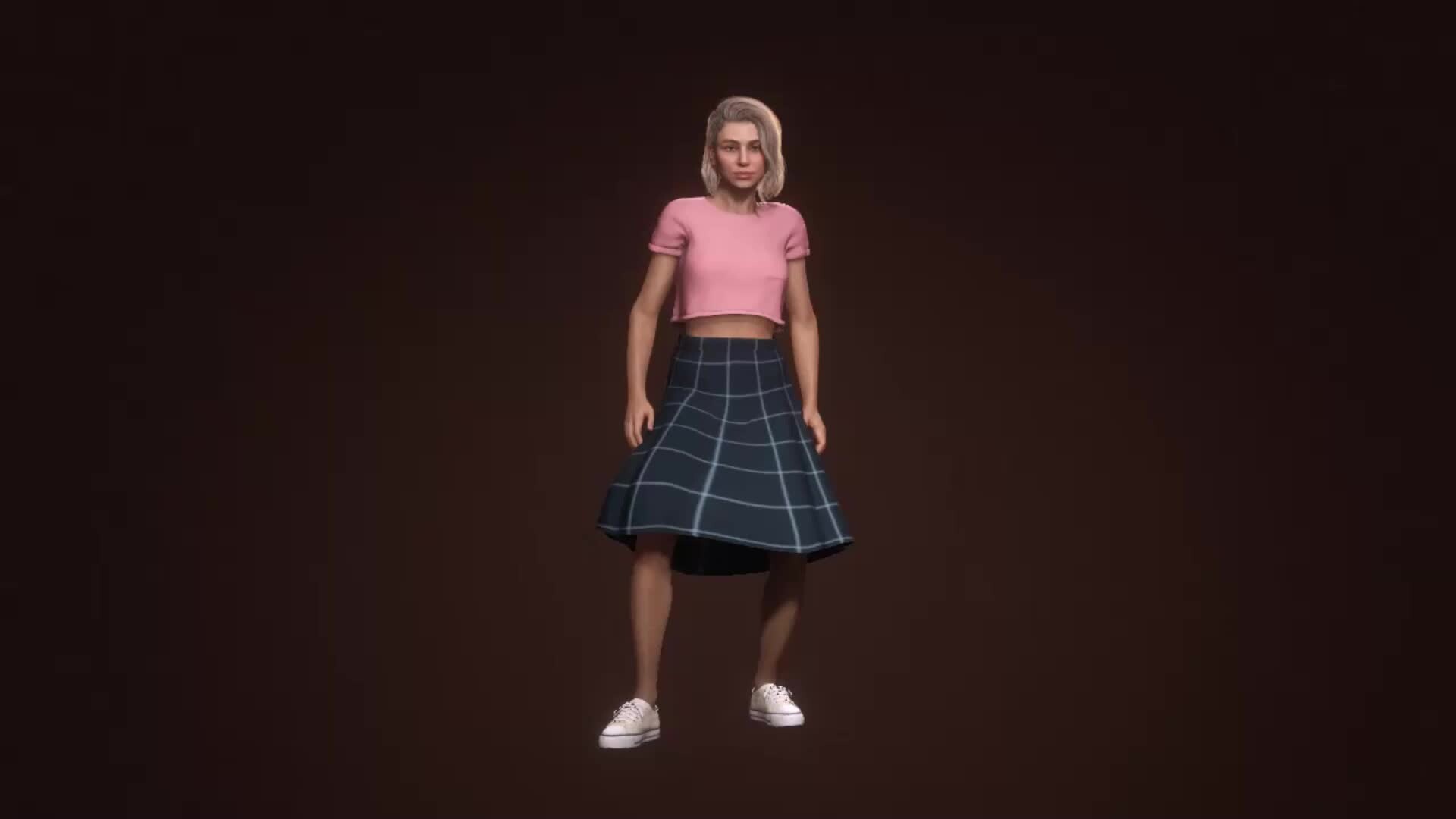 ArtStation - Cloth Simulation with Twist Dance Animation Test