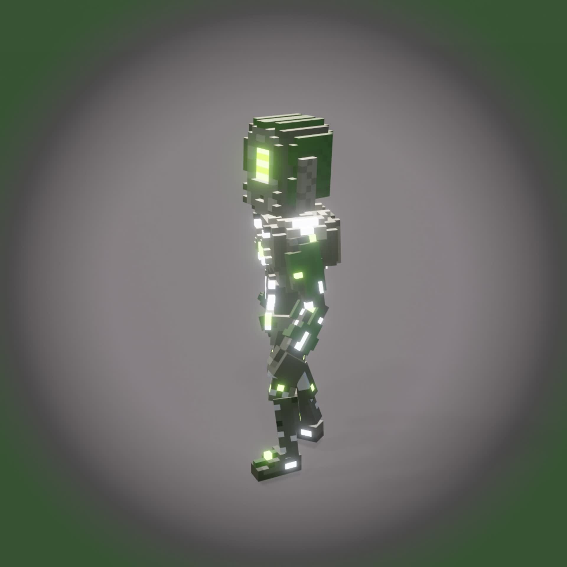 ArtStation - Green Armor Robot Avatar