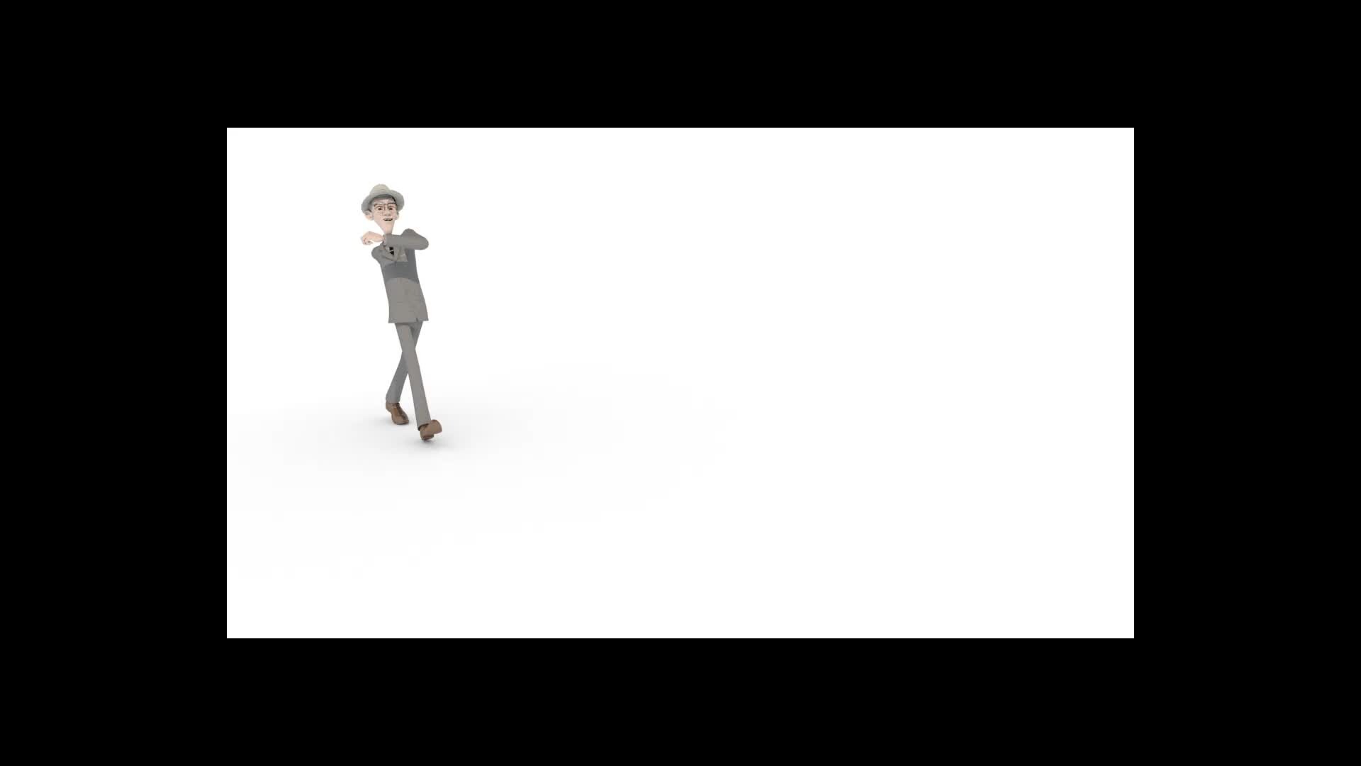 ArtStation - Double Bounce Walk Cycle animation