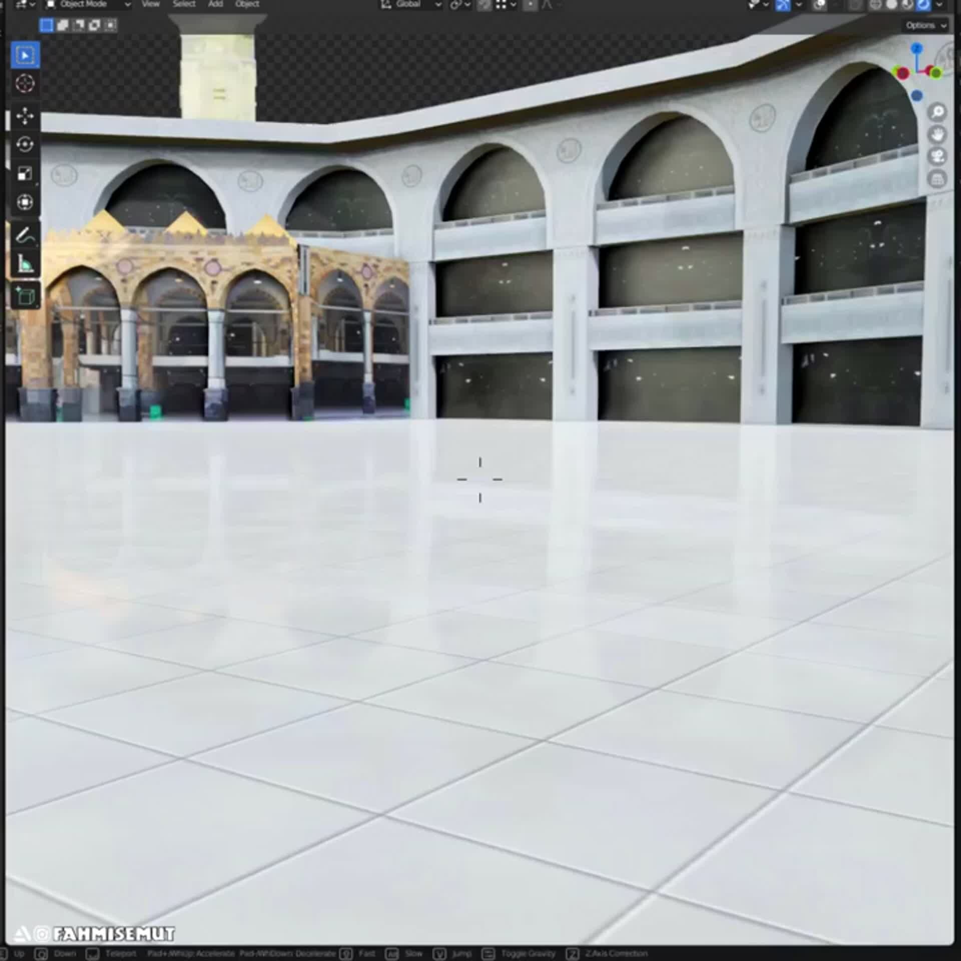 ArtStation - Masjid Al_Haram Mecca Low poly