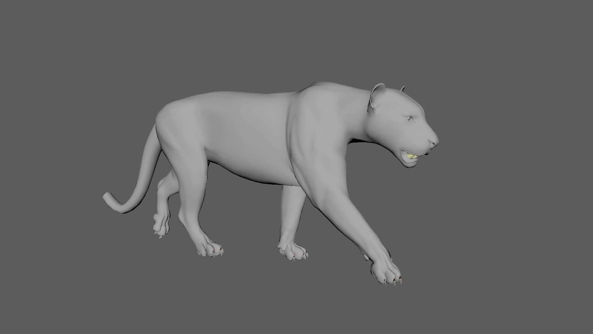 ArtStation - Tiger walk cycle