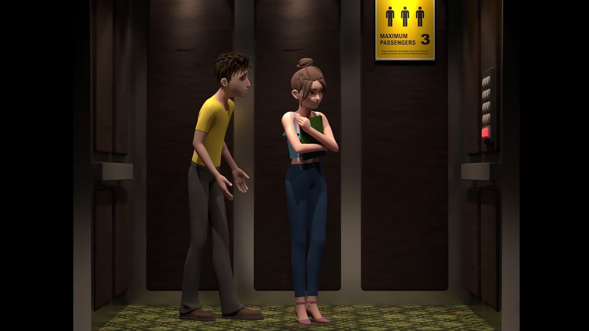 ArtStation - Character Animation : Elevator Dialogue