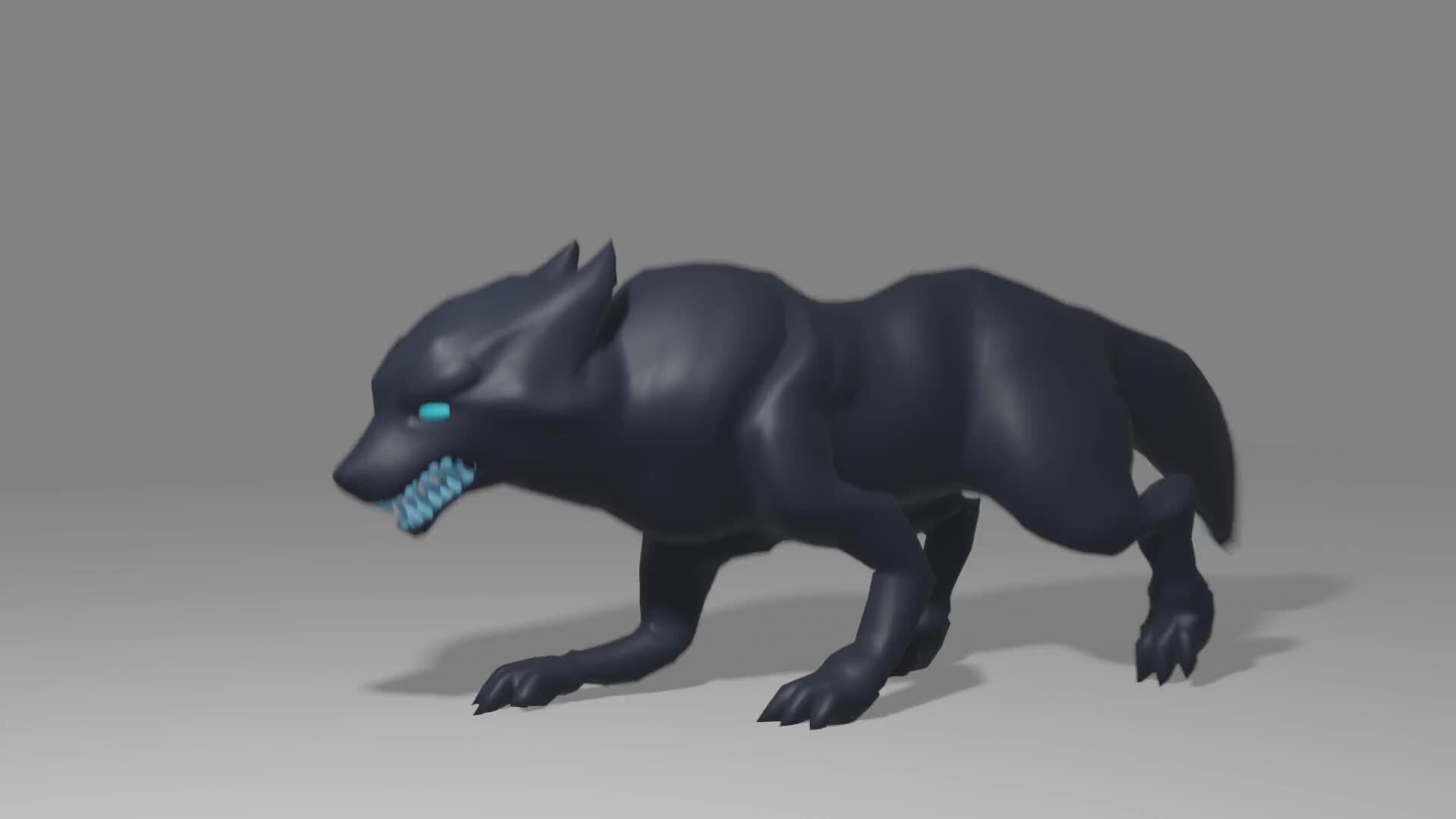 ArtStation - Rigged and Animated Wolf Model (Walk, Idle, Attack)