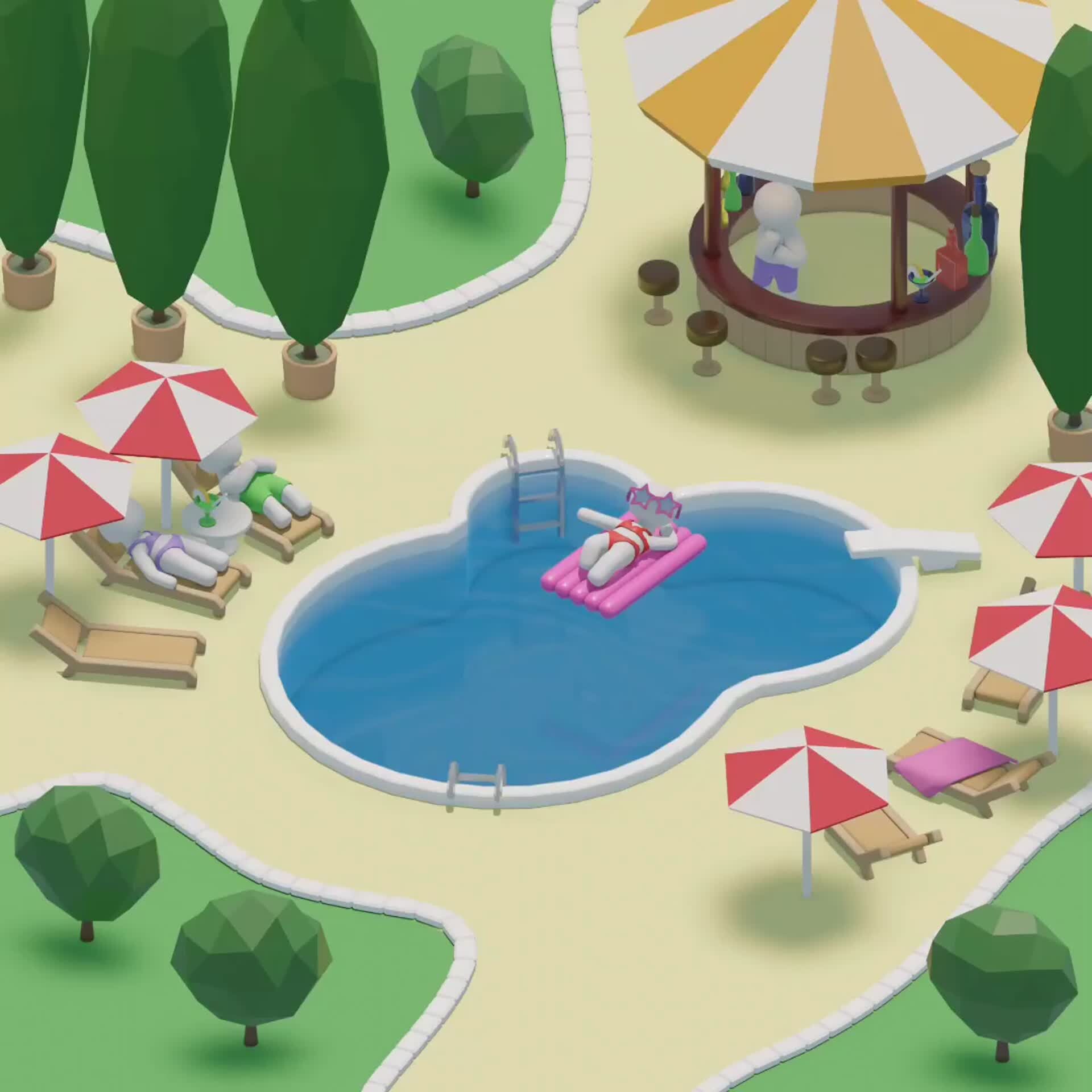 ArtStation - Relax pool scene