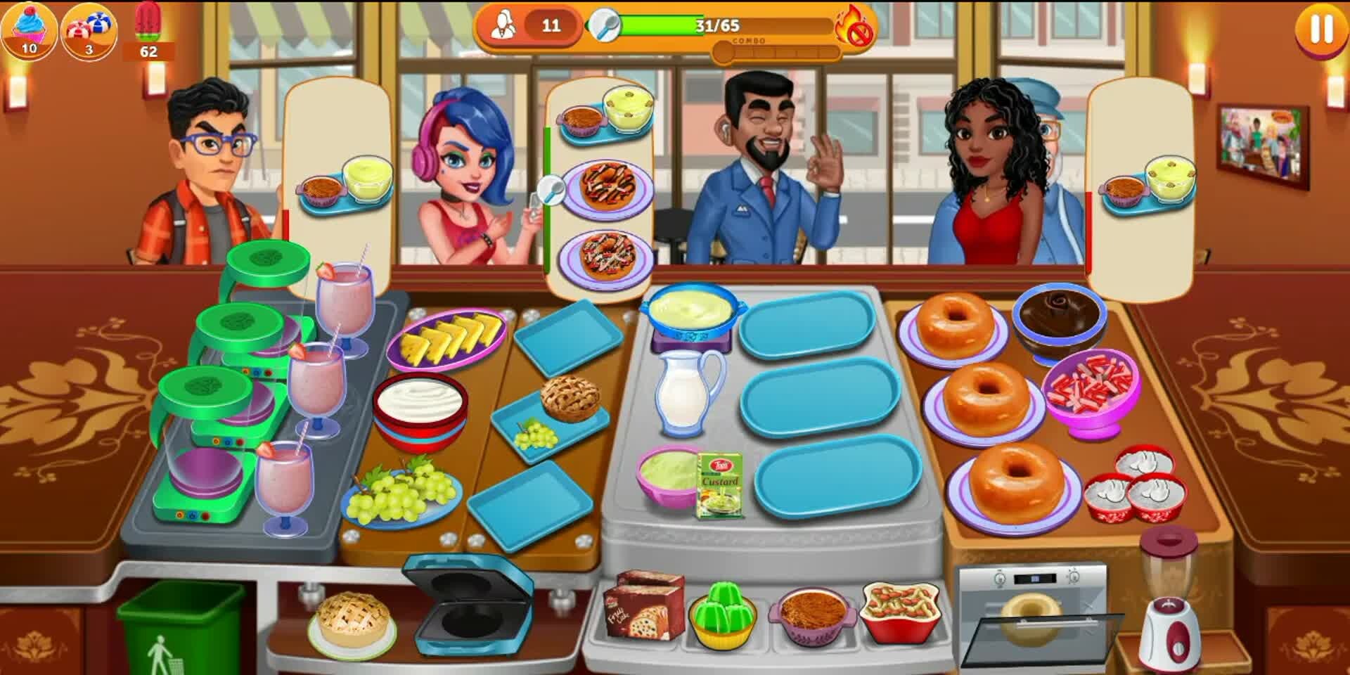 ArtStation - Gameplay Animation of Mobile Game Cooking Max - Spine 2d ...