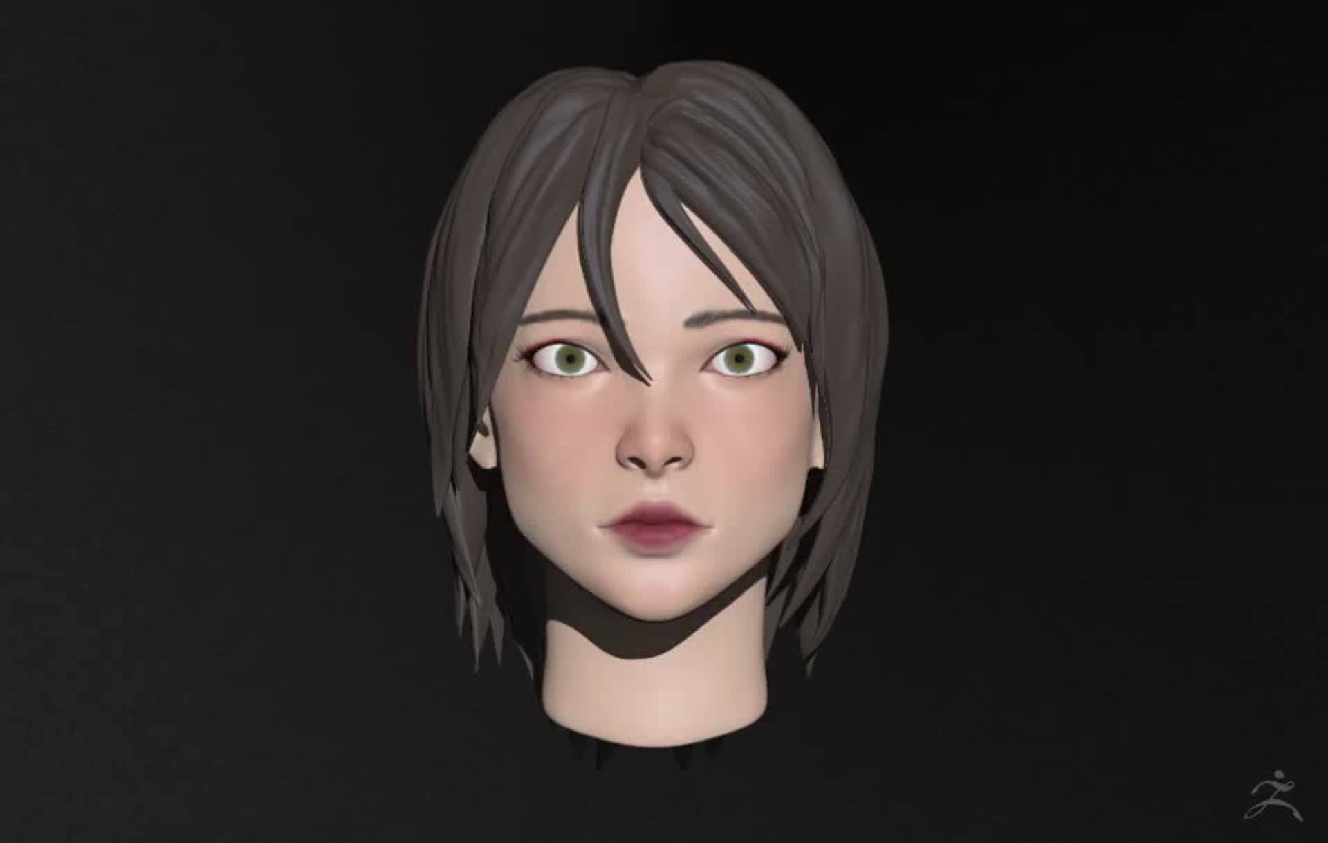 ArtStation - Girl Head Practice