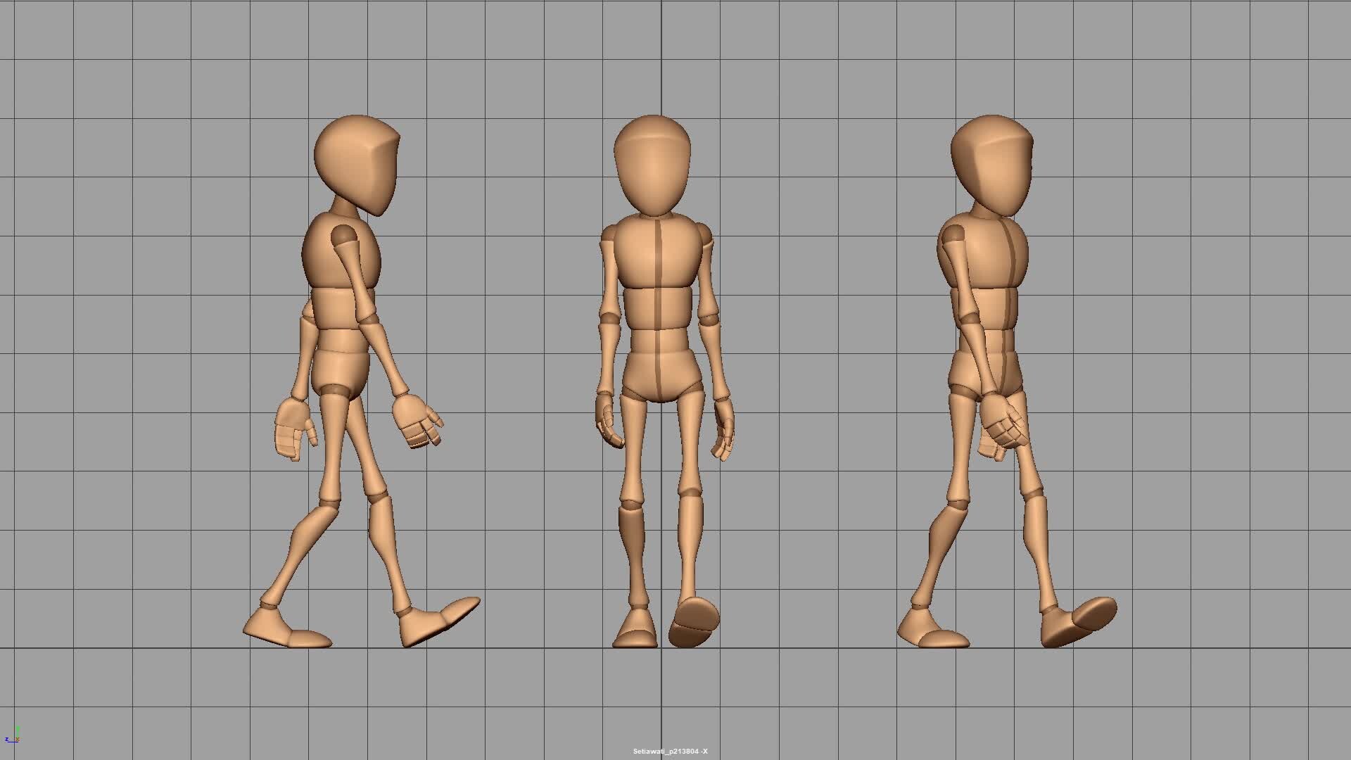 ArtStation - 3D Character Walk and Jump Animation
