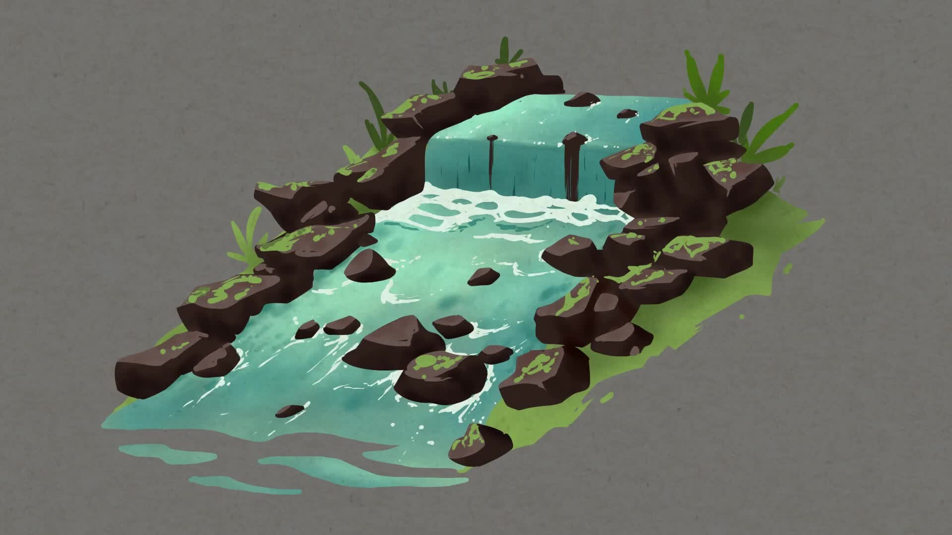ArtStation - Stream Concept Art Animation (Inspired by Quentin Cordonnier)