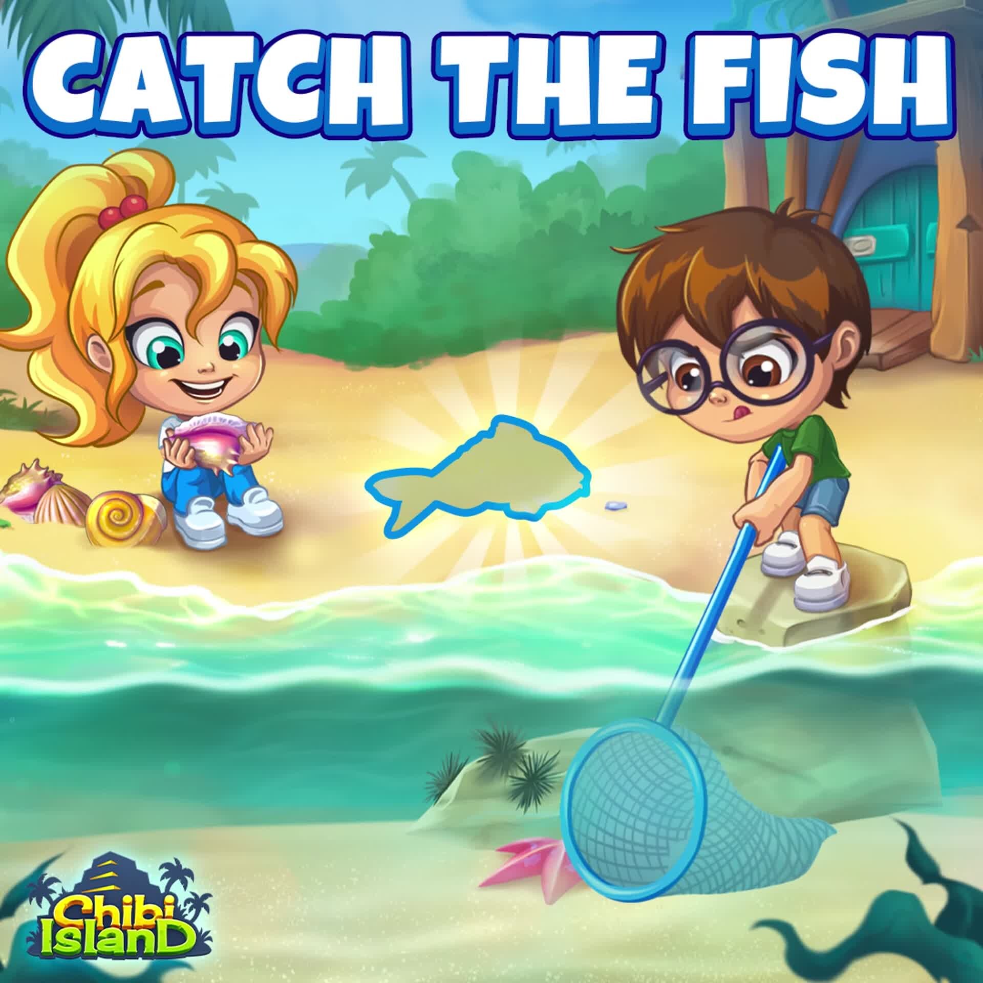 ArtStation - Catch the Fish - Chibi Island Contest for Facebook page
