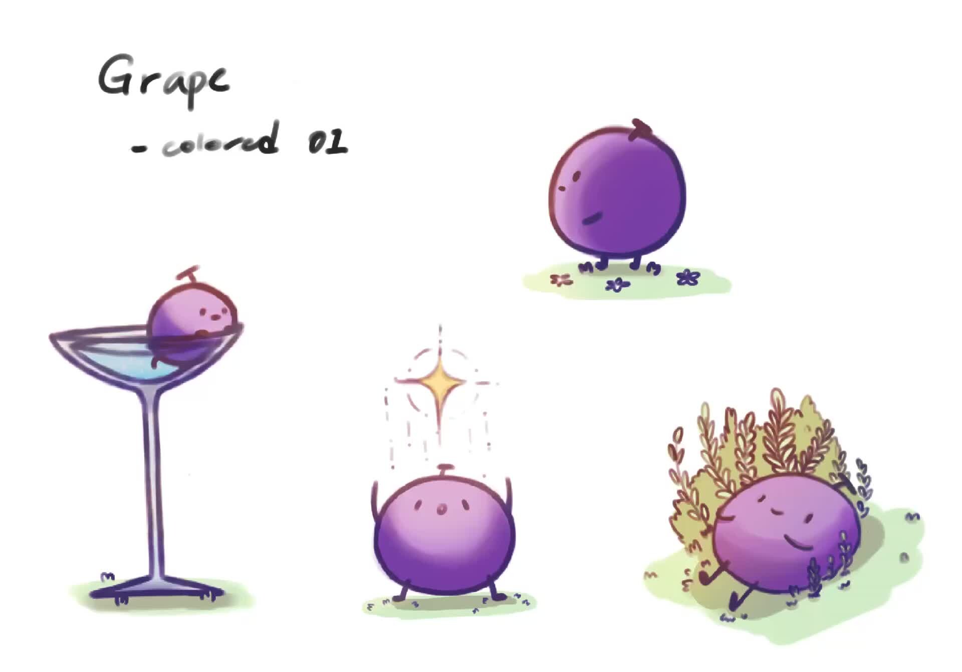 ArtStation - Grape Character Concept