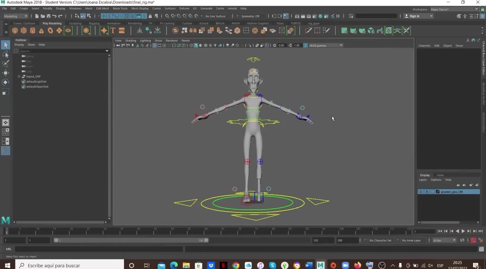 ArtStation - Biped rig - version 01
