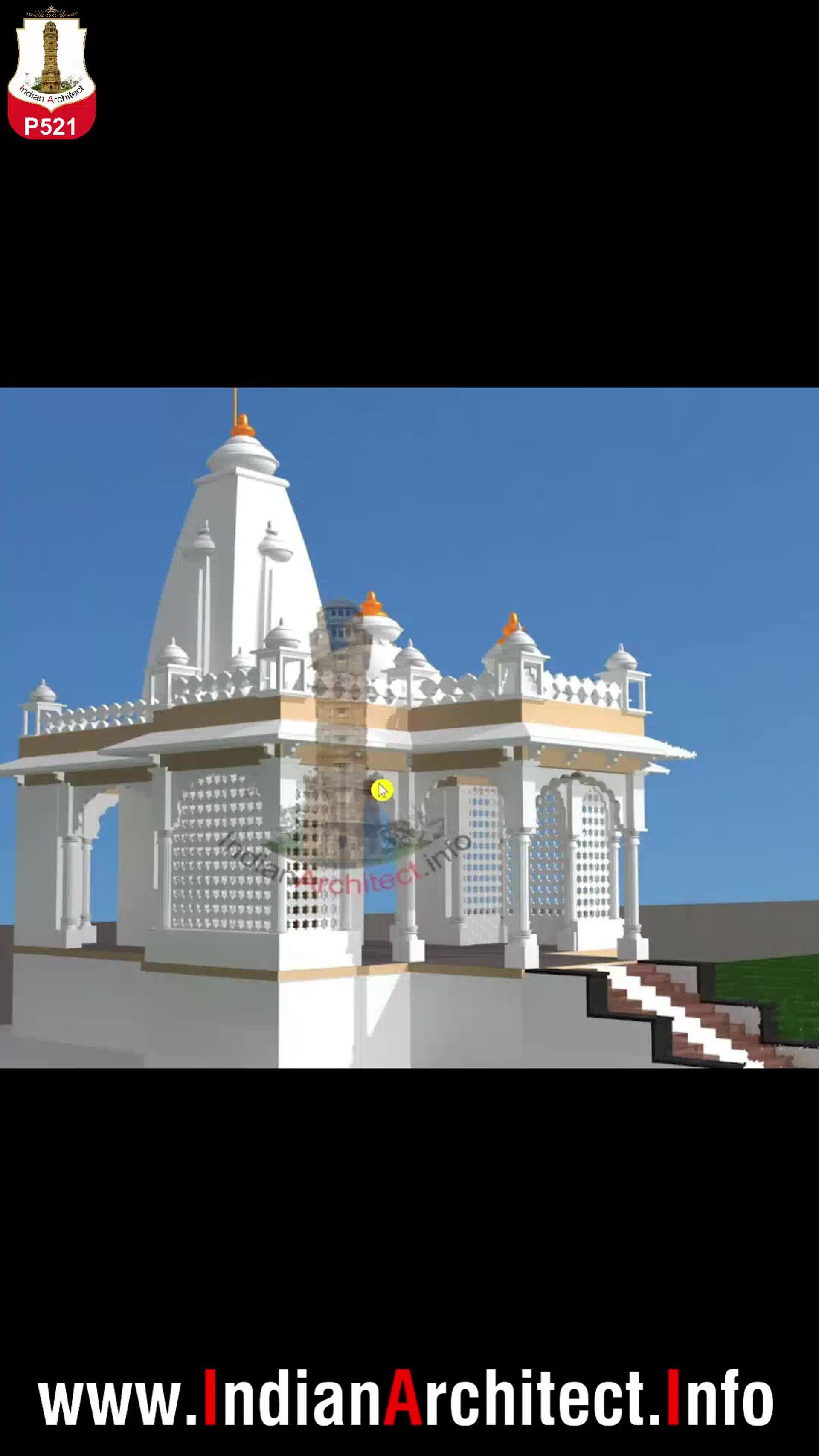 ArtStation - P521 : Temple Project Radhe Krishna Temple @ M.G.C.,Gandhi ...