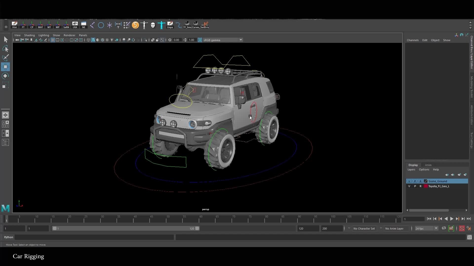 ArtStation - Car and Doors Rigging