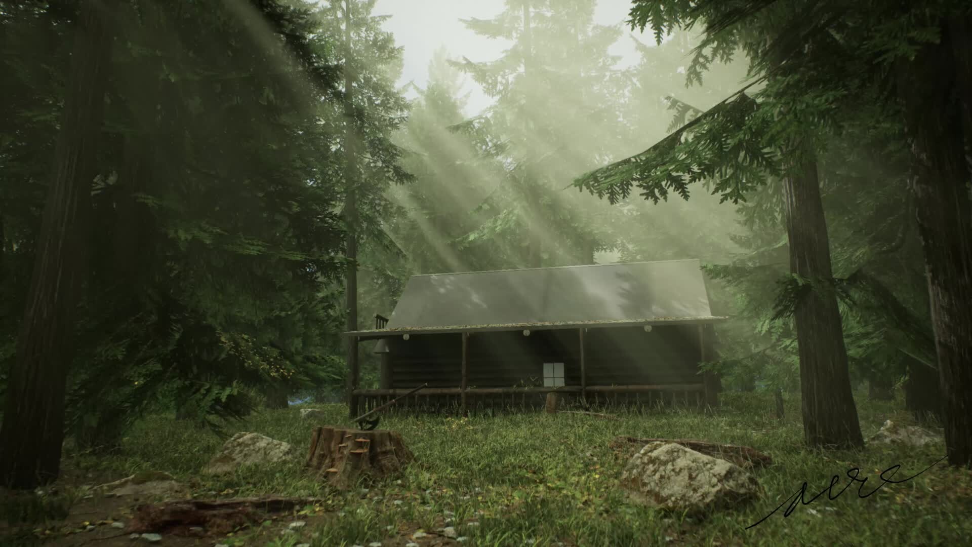 ArtStation - Cabin In the woods Animated