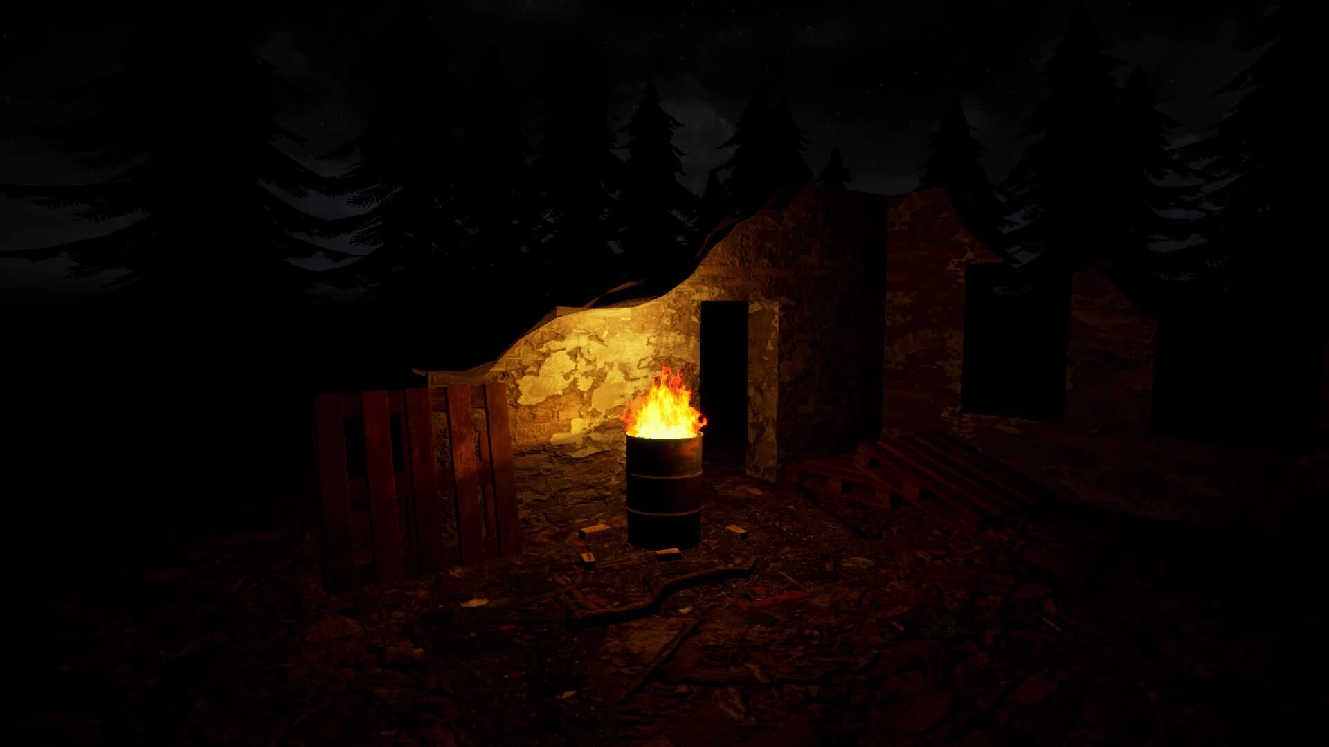 ArtStation - Fire in the barrel