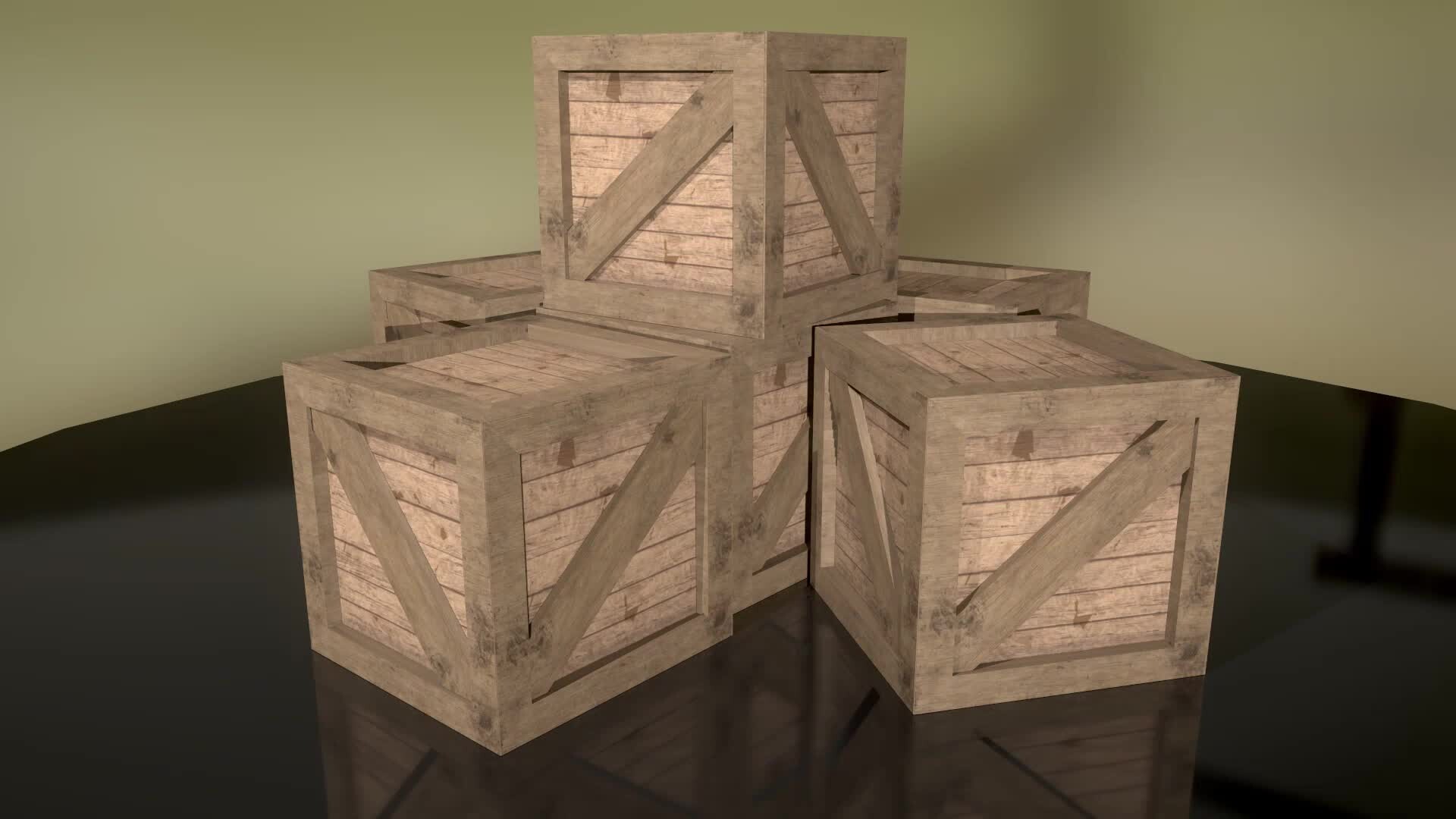 ArtStation - Game Props: Wooden Crates