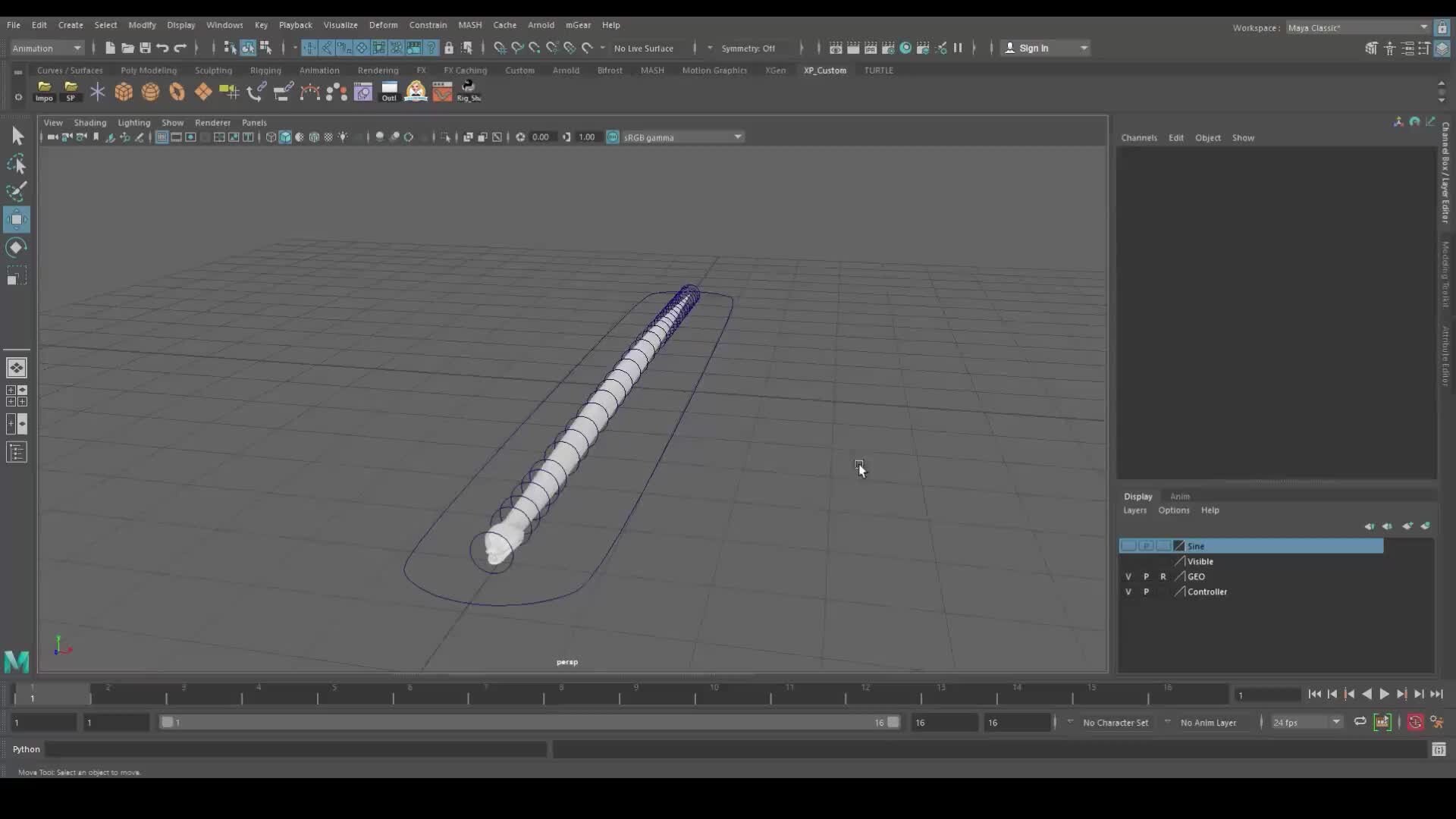ArtStation - My First Snake Rig For Maya