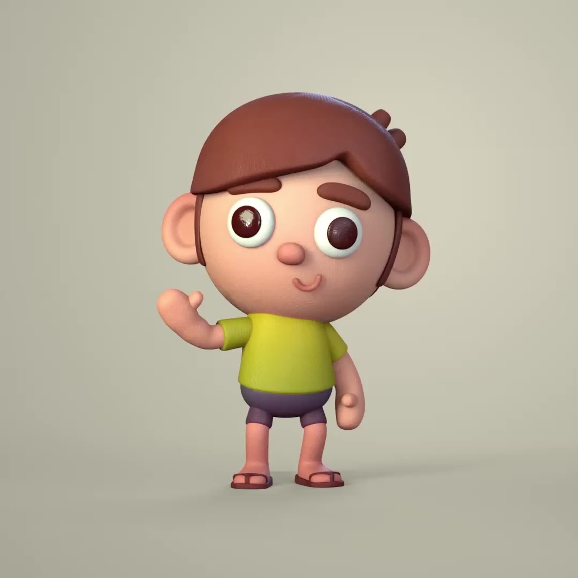 ArtStation - Kid - blender + unity
