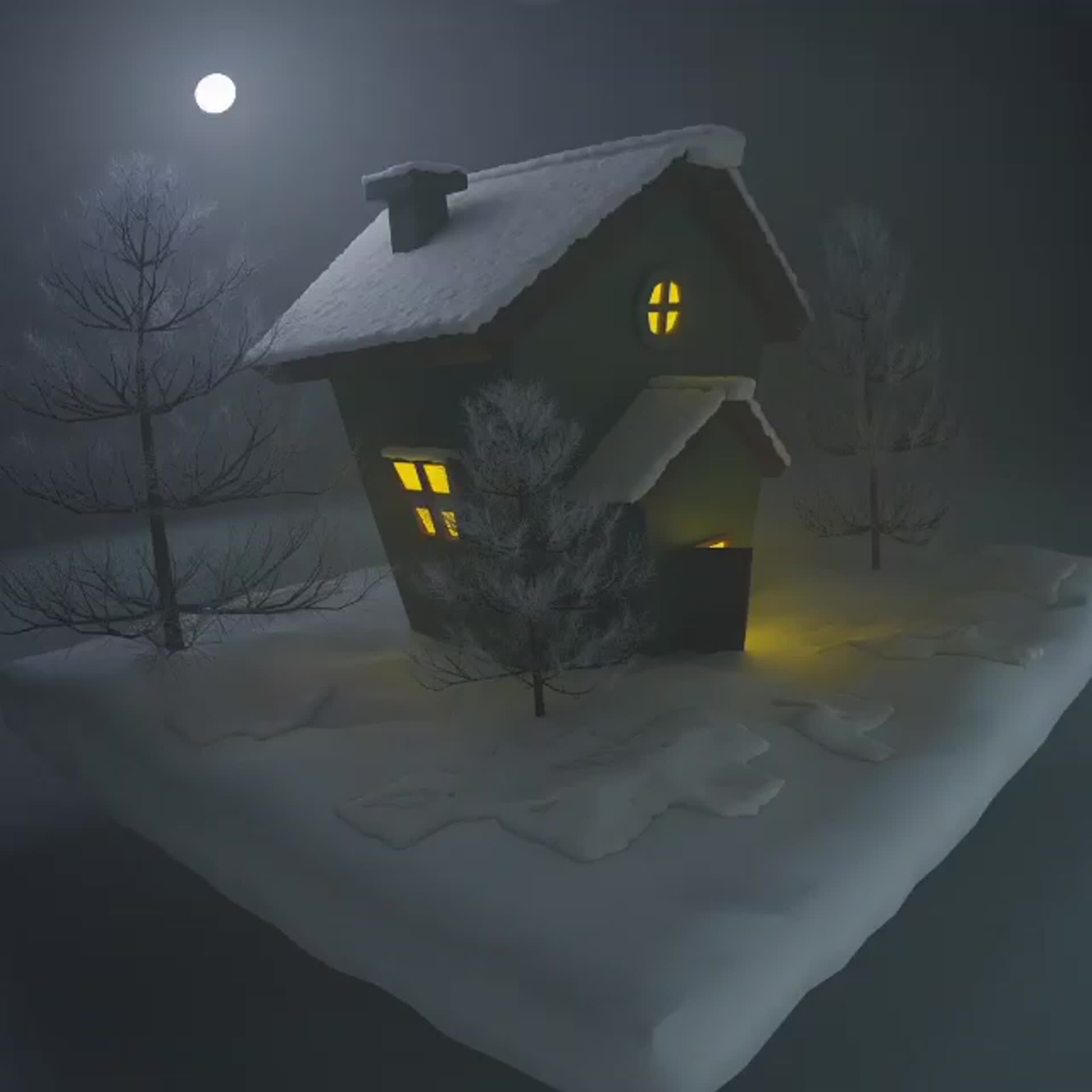 ArtStation - winter house