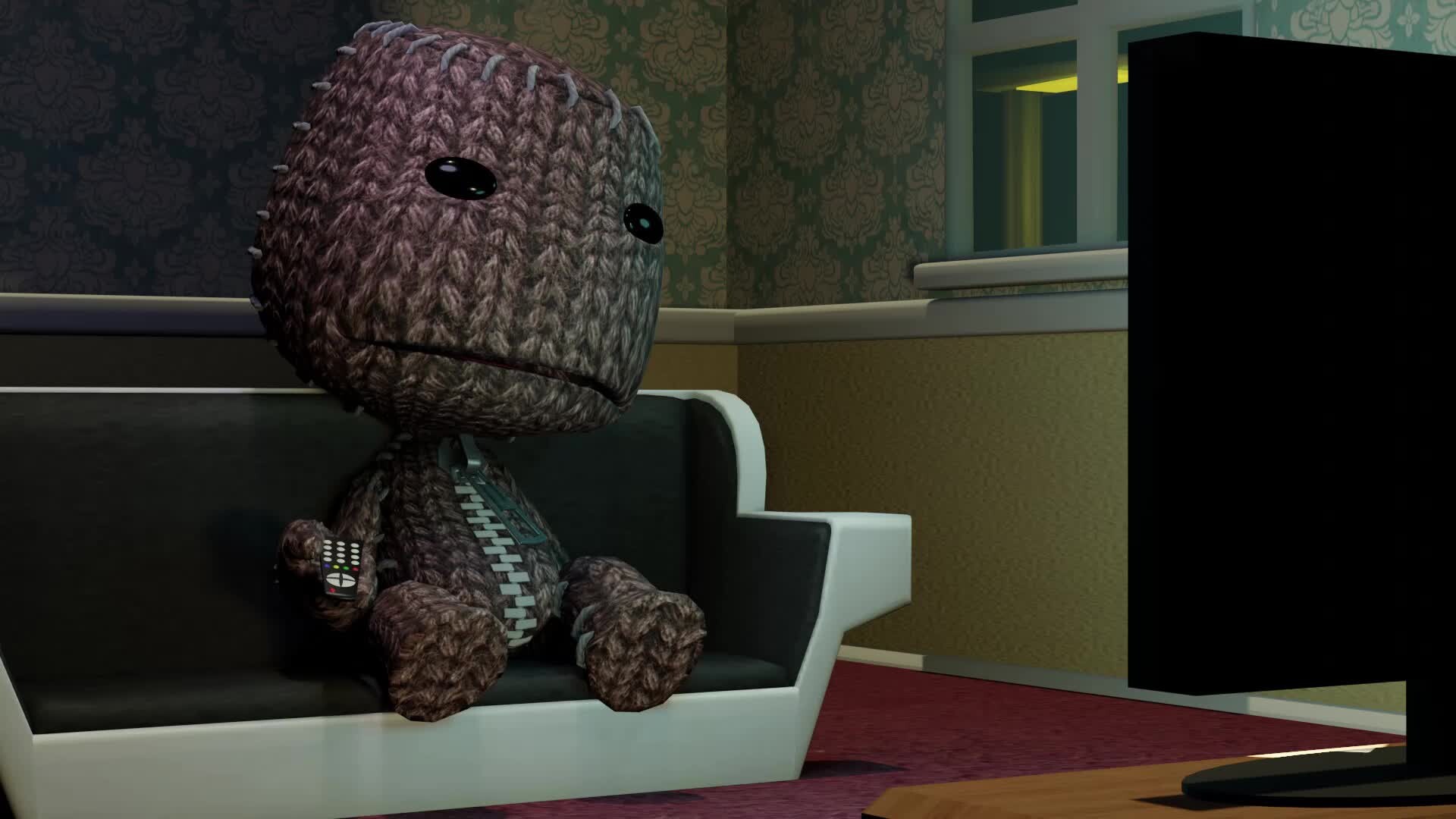 Saurus - Sackboy Waiting for a New Game Animation