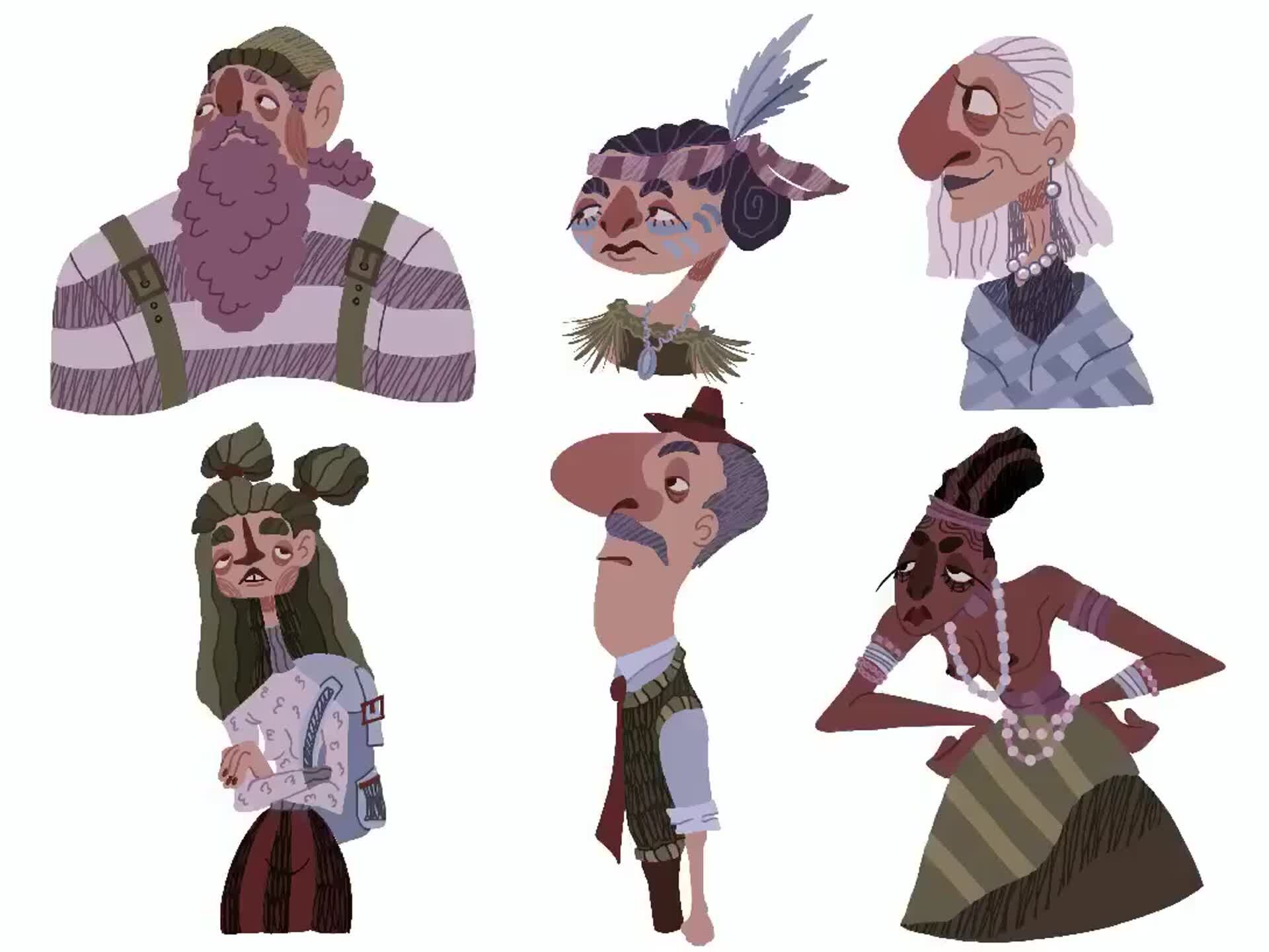 ArtStation - Character design exercises “shapes”