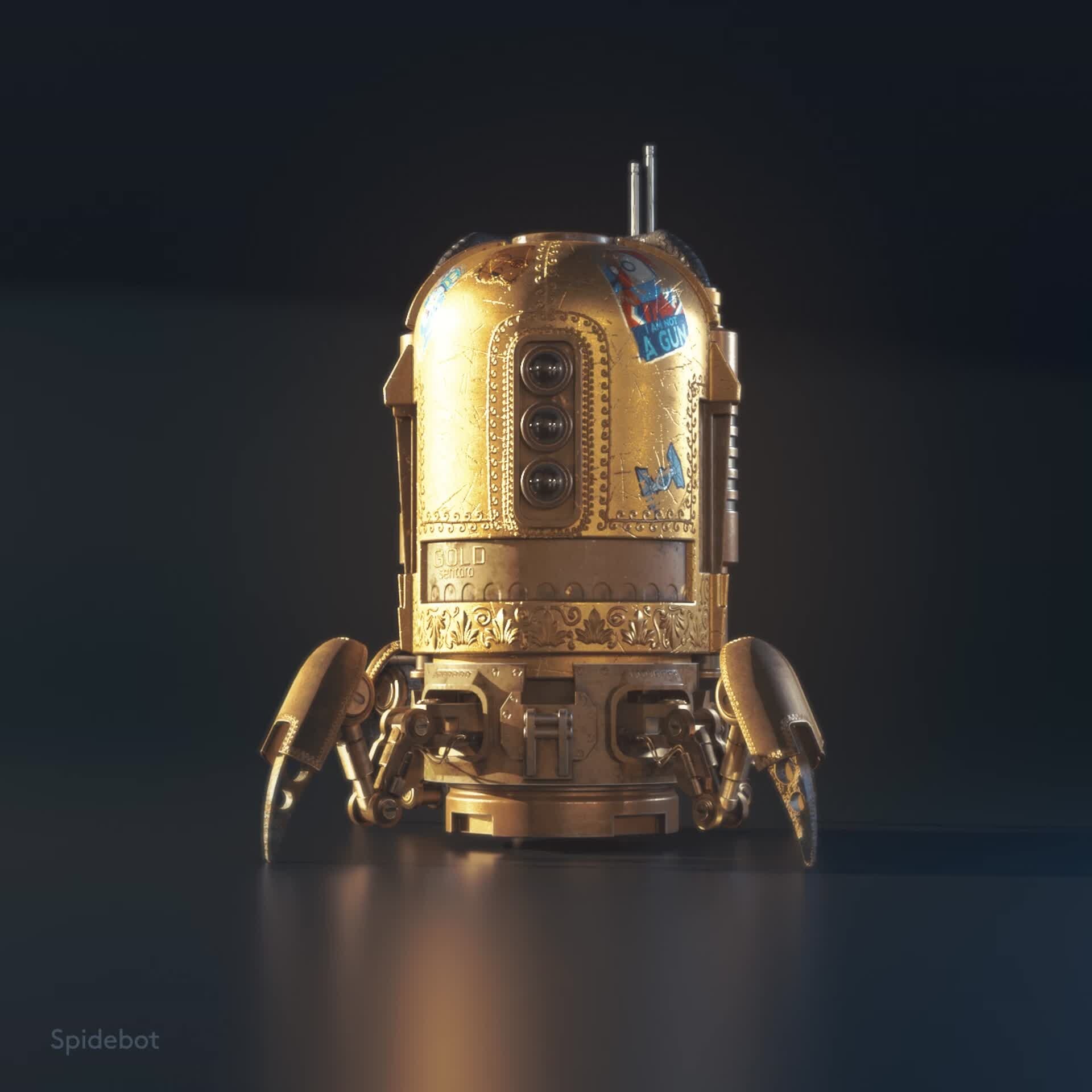 ArtStation - Spiderbot 360º