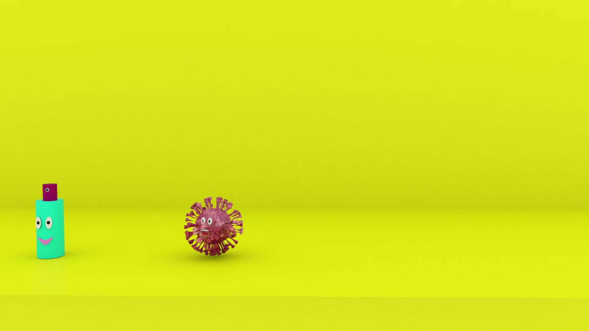 ArtStation - 3D Virus and Sanitizer