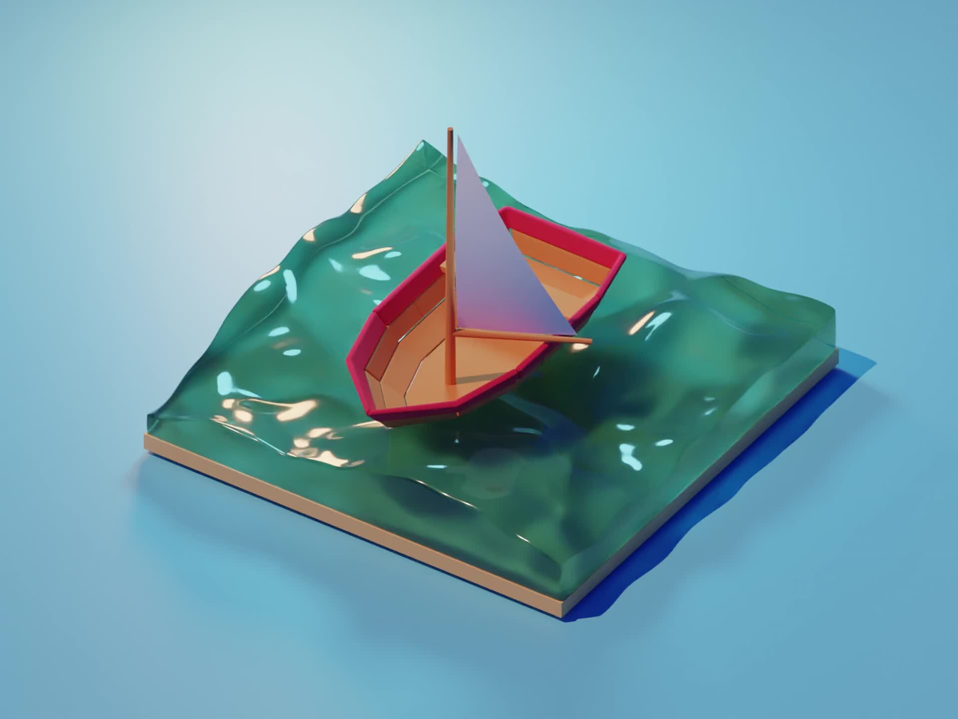 ArtStation - Animated Boat