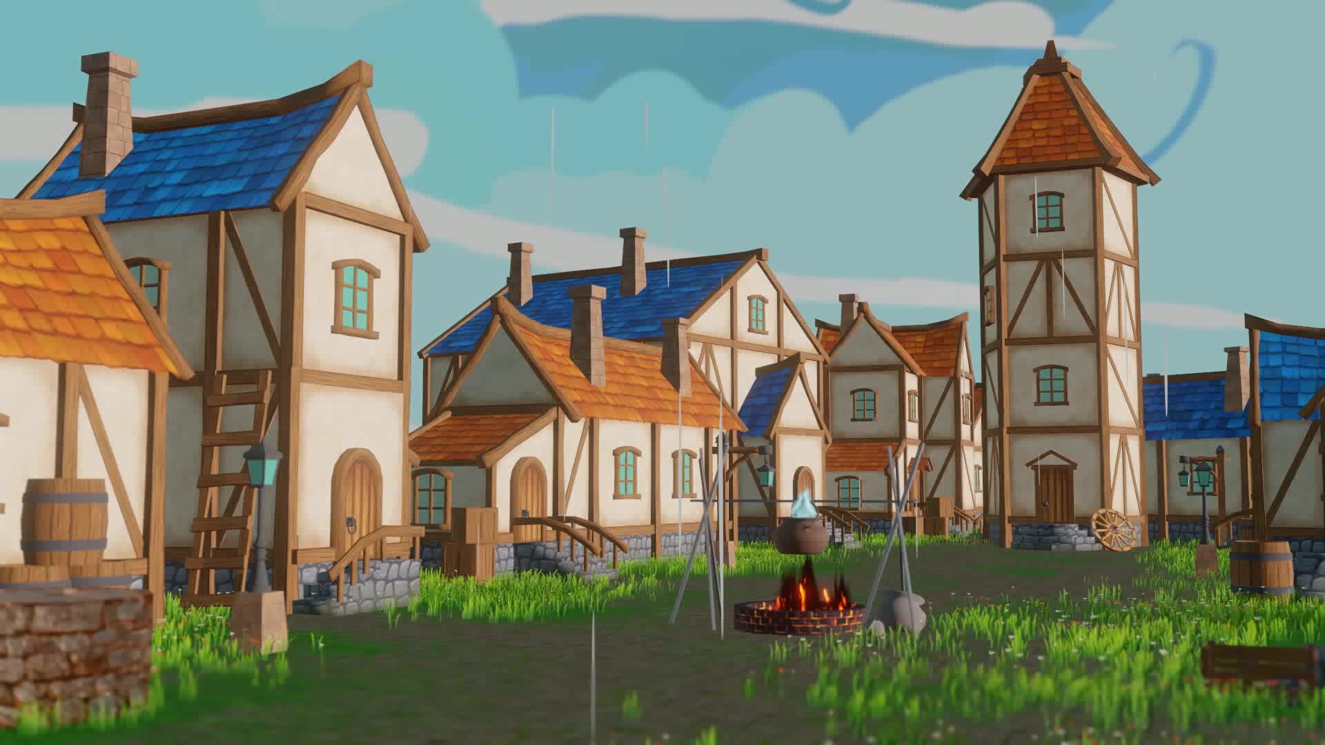 ArtStation - Nords style medieval village