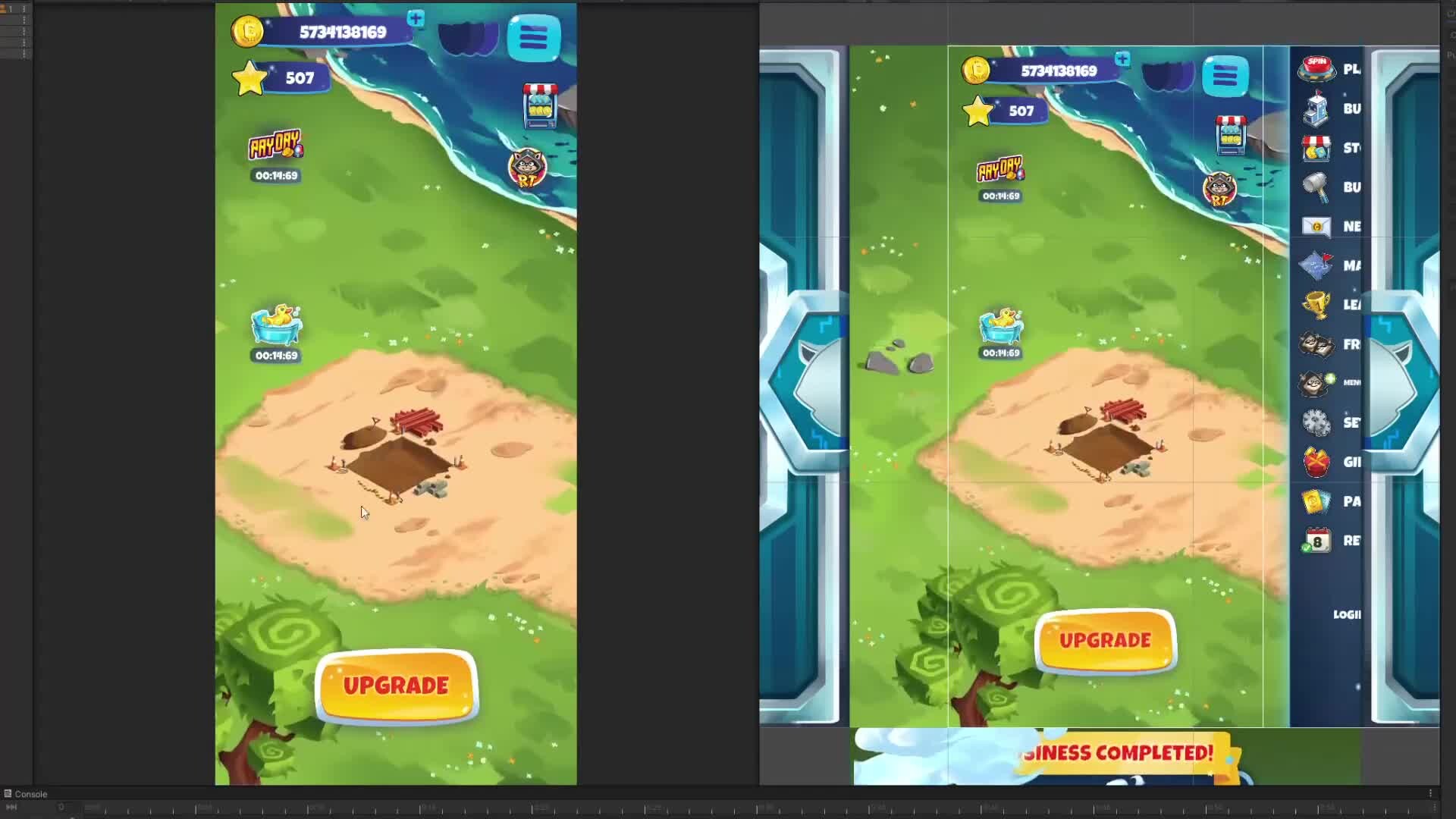 ArtStation - Hq Upgrade and reward Collection Animations in Unity
