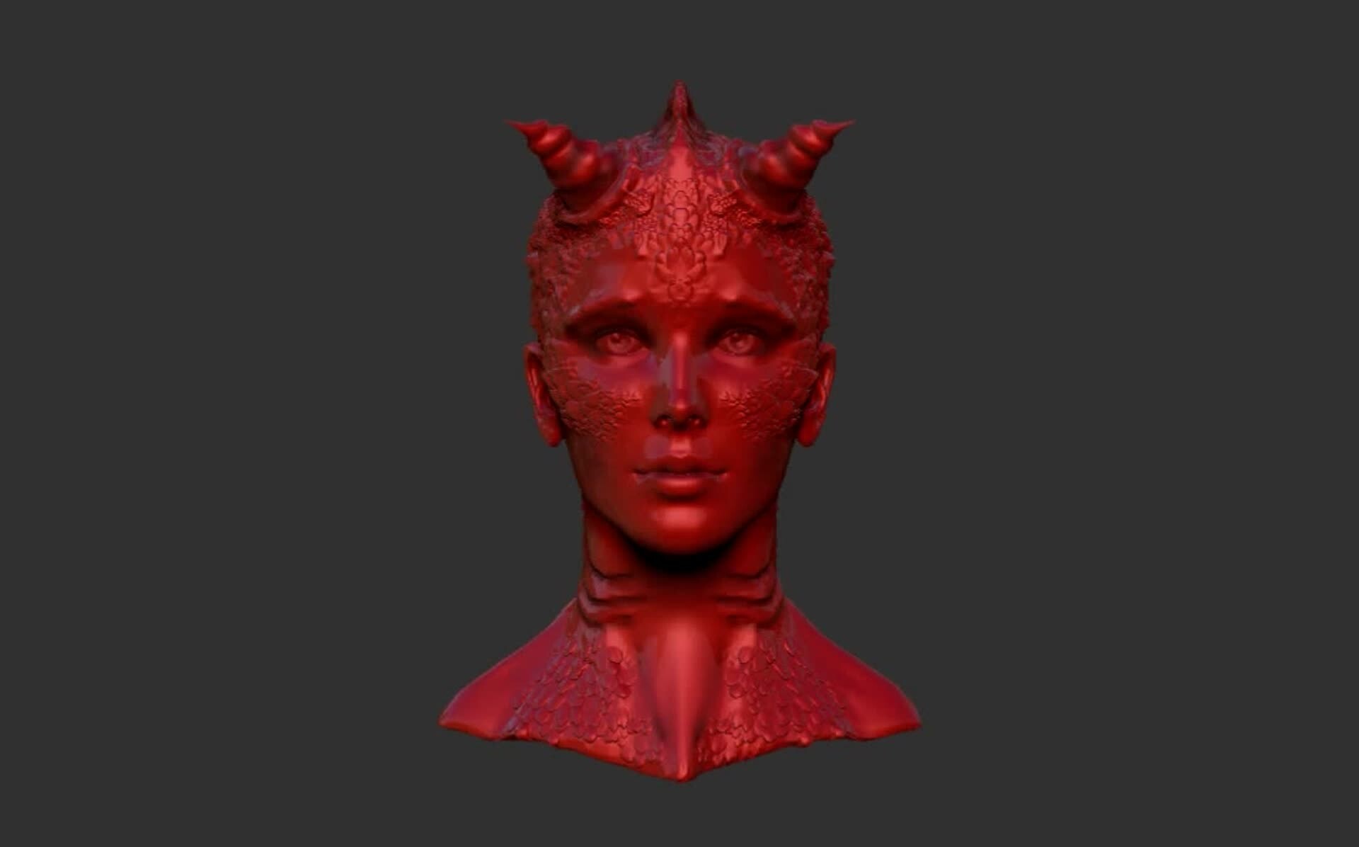 ArtStation - Demon Head