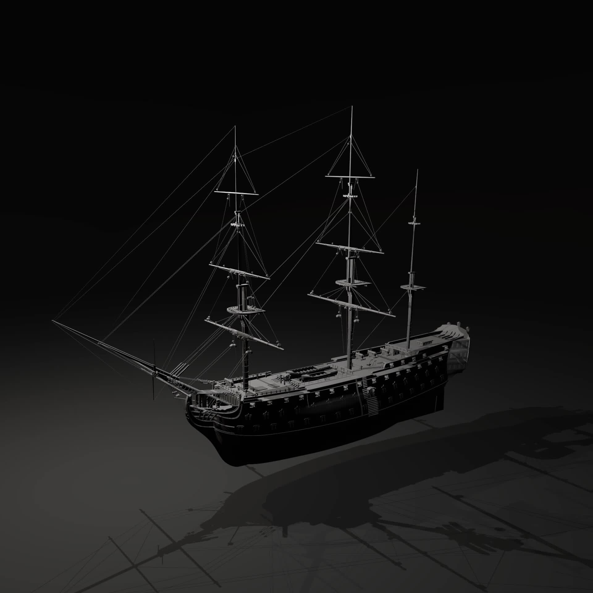 ArtStation - Hms Victory ( modélisation 3D )