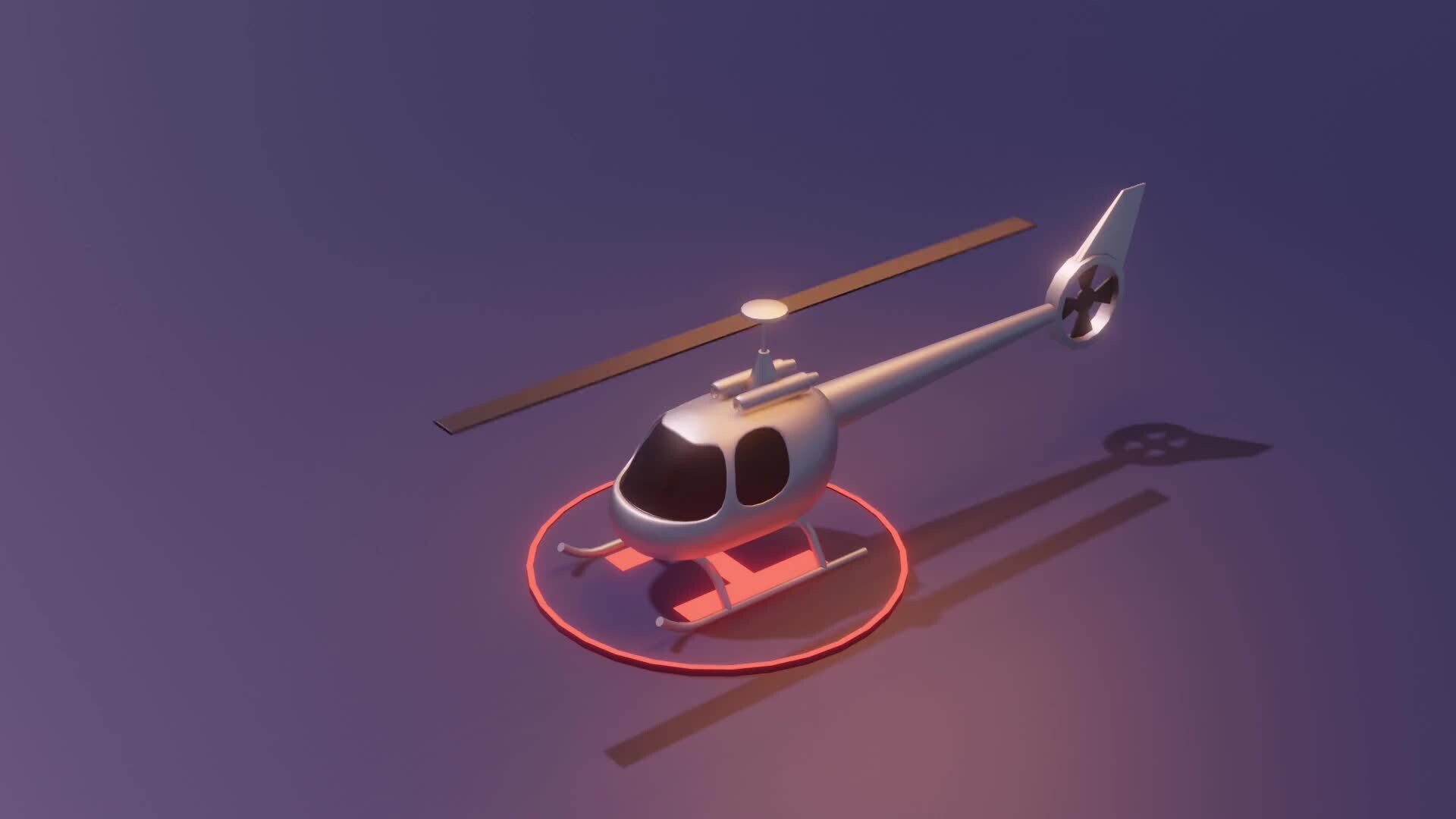 ArtStation - Low-poly Helicopter