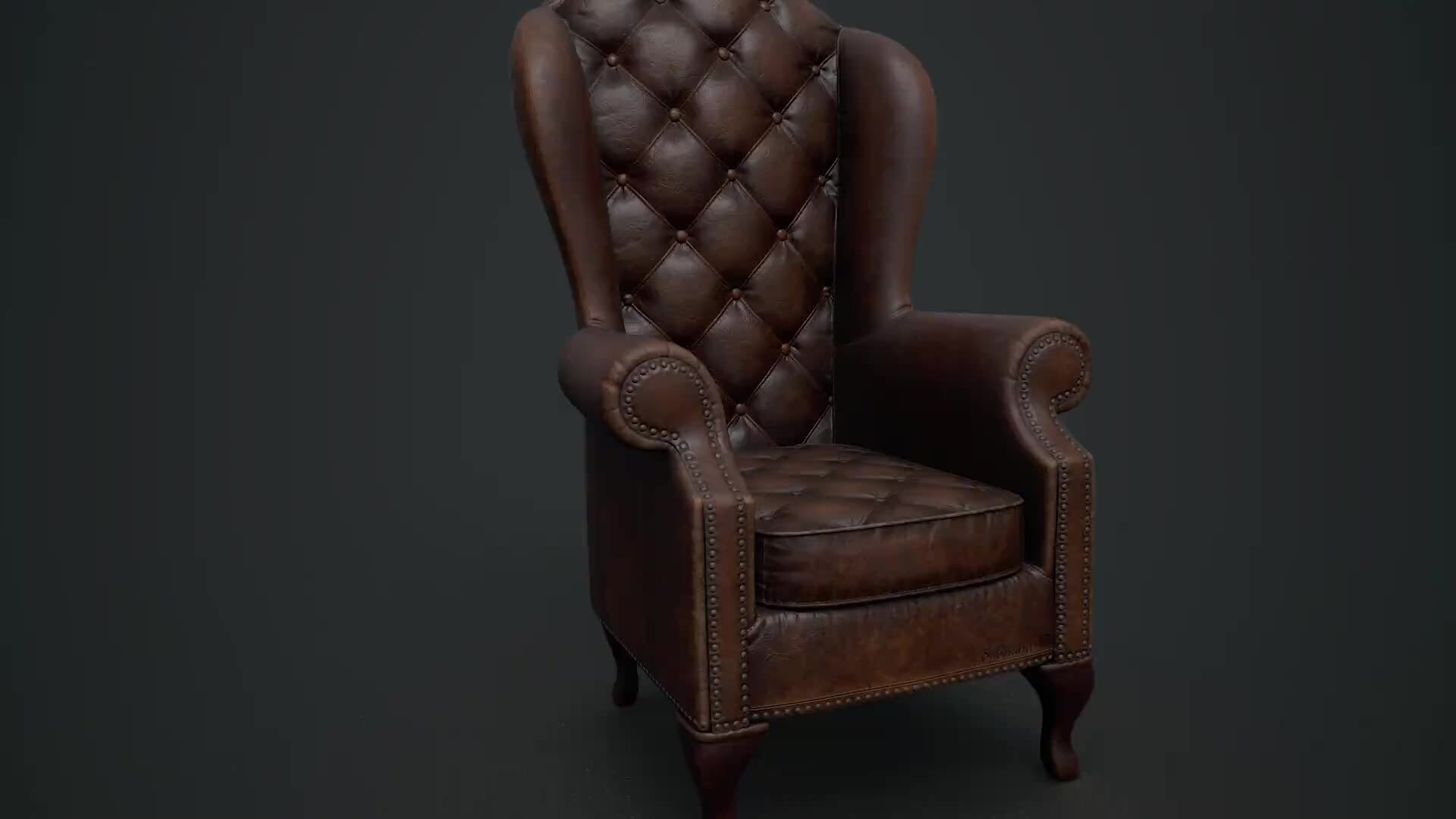 ArtStation - SILLON ANTIGUO, CHESTERFIELD