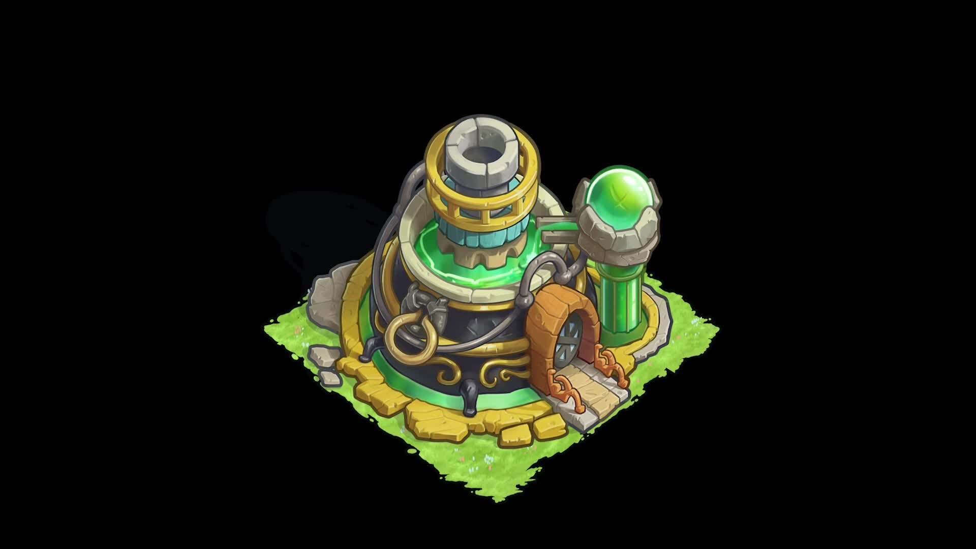 ArtStation - Mysterious 2D hut for a new strategy game