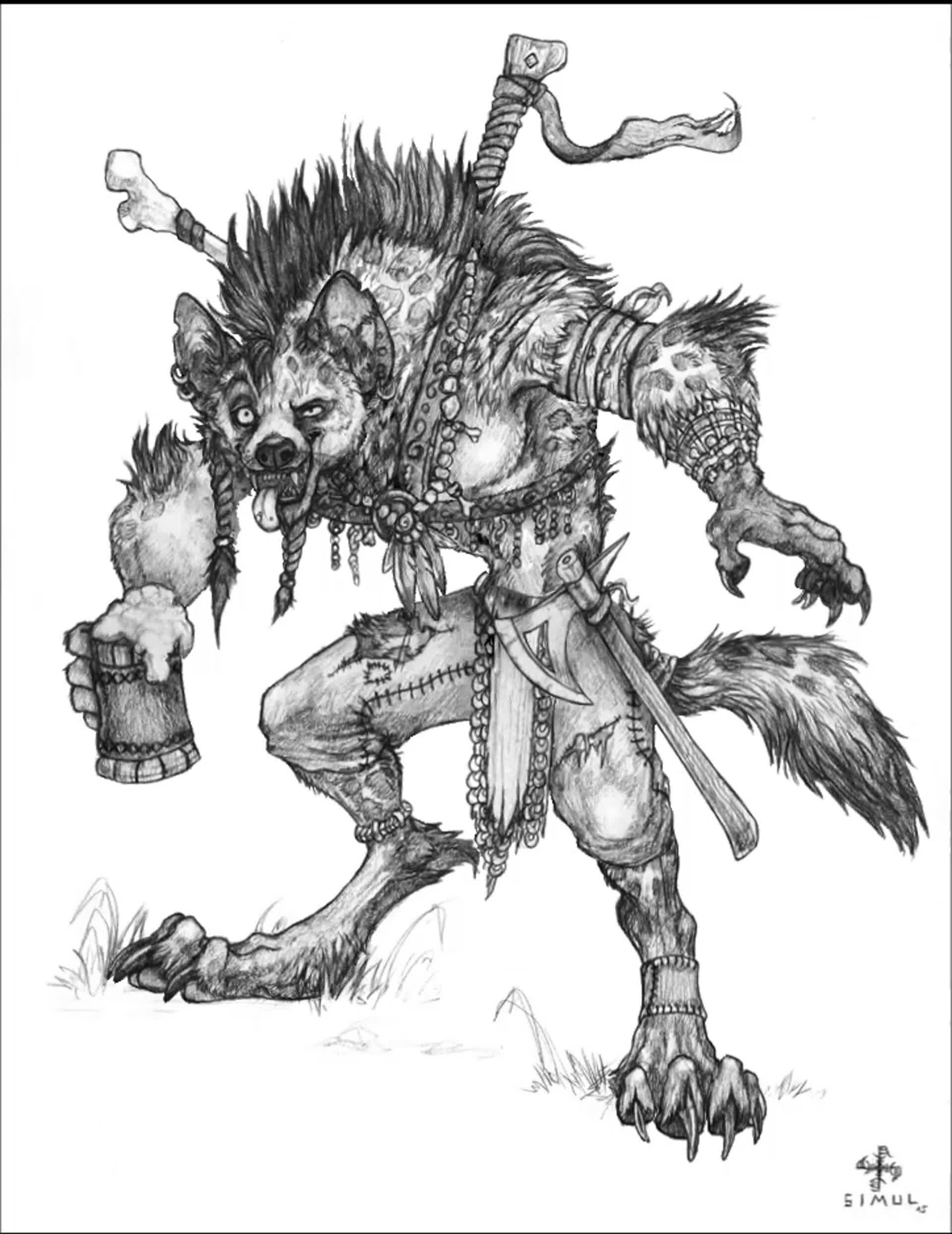 ArtStation - Drunken gnoll