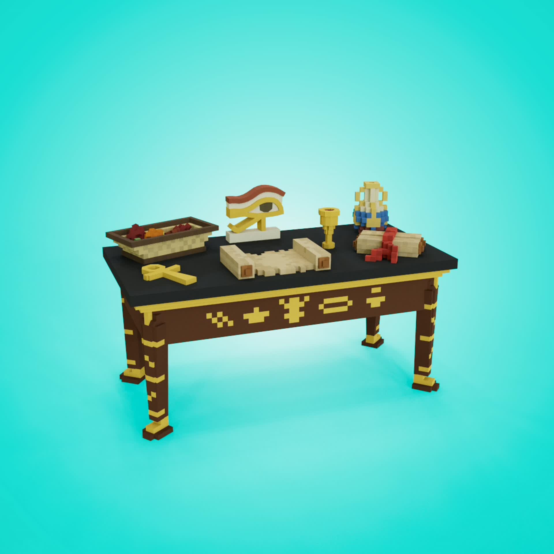 ArtStation - Egyptian Workspace