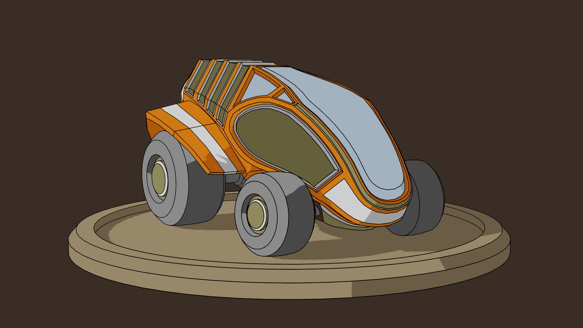 ArtStation - 3D Concept Cartoon Sand car