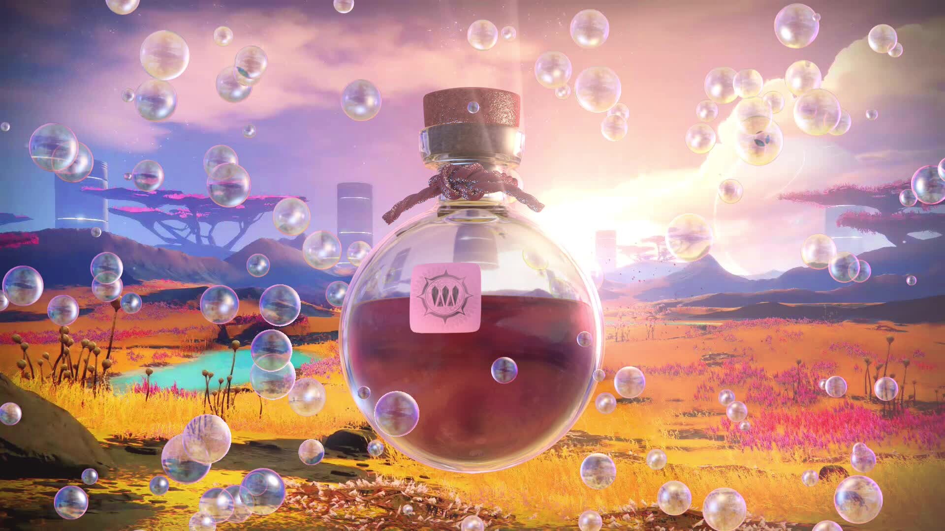 ArtStation - Spinning potion with bubbles