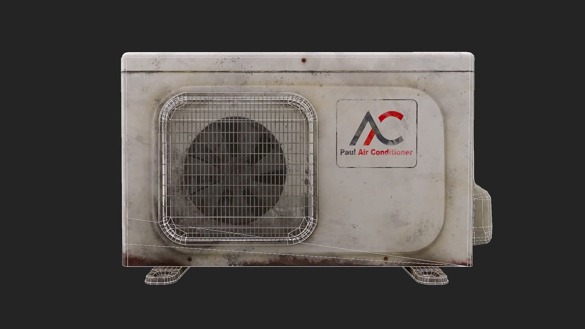 ArtStation - Air Conditioner 3D Model, Maya Substance Painter