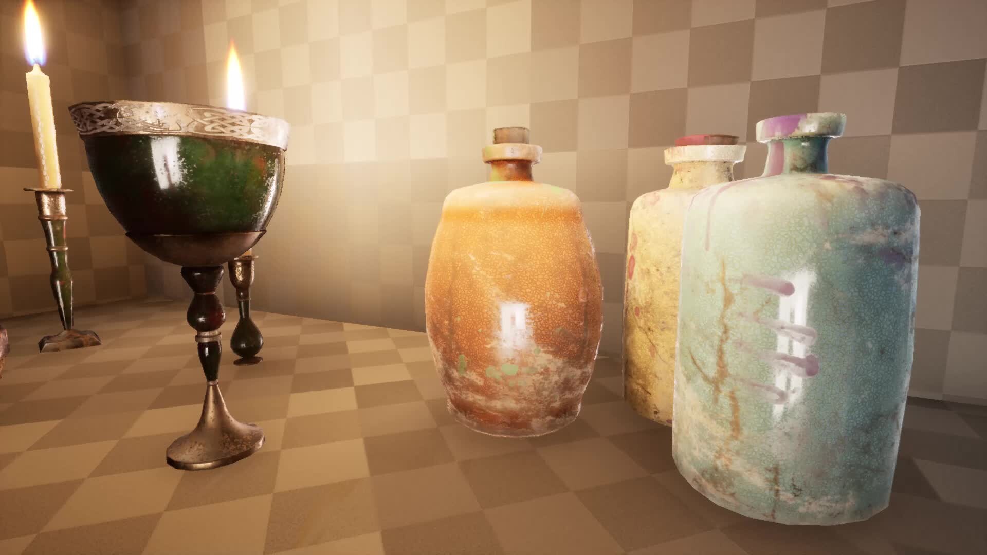 ArtStation - Ceramic Potion Bottles