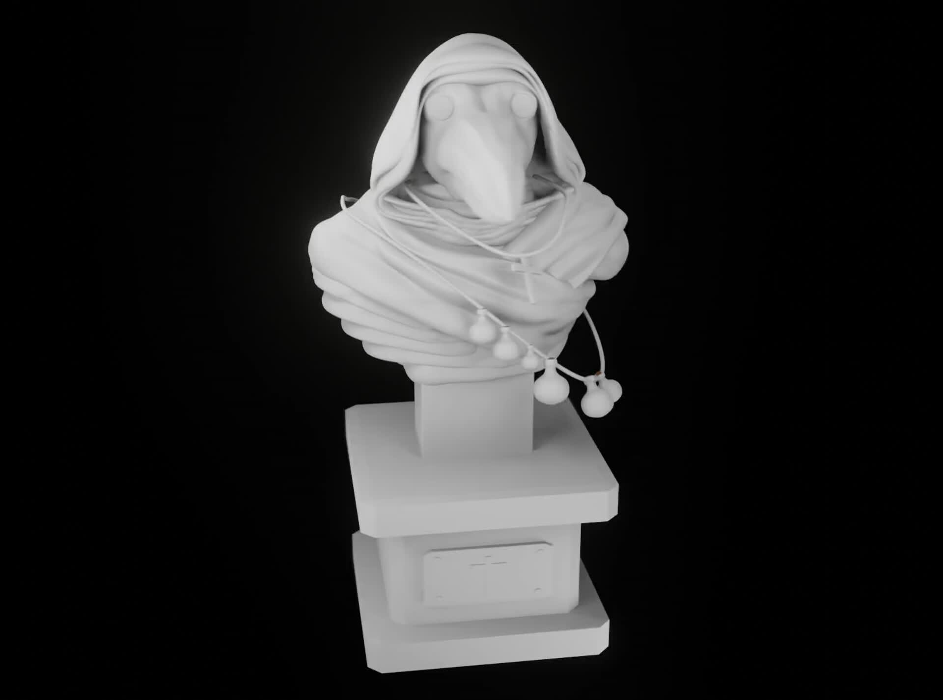 ArtStation - Plague Doctor Statue