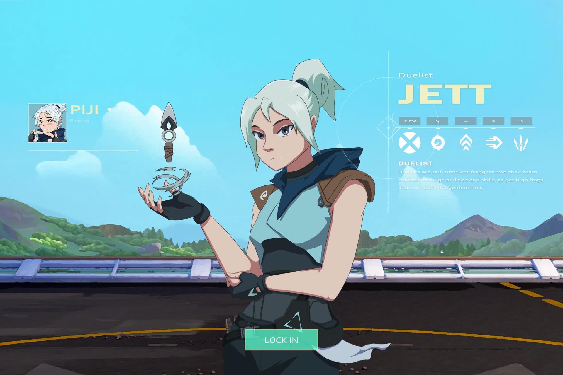 ArtStation - Jett idle animation anime style
