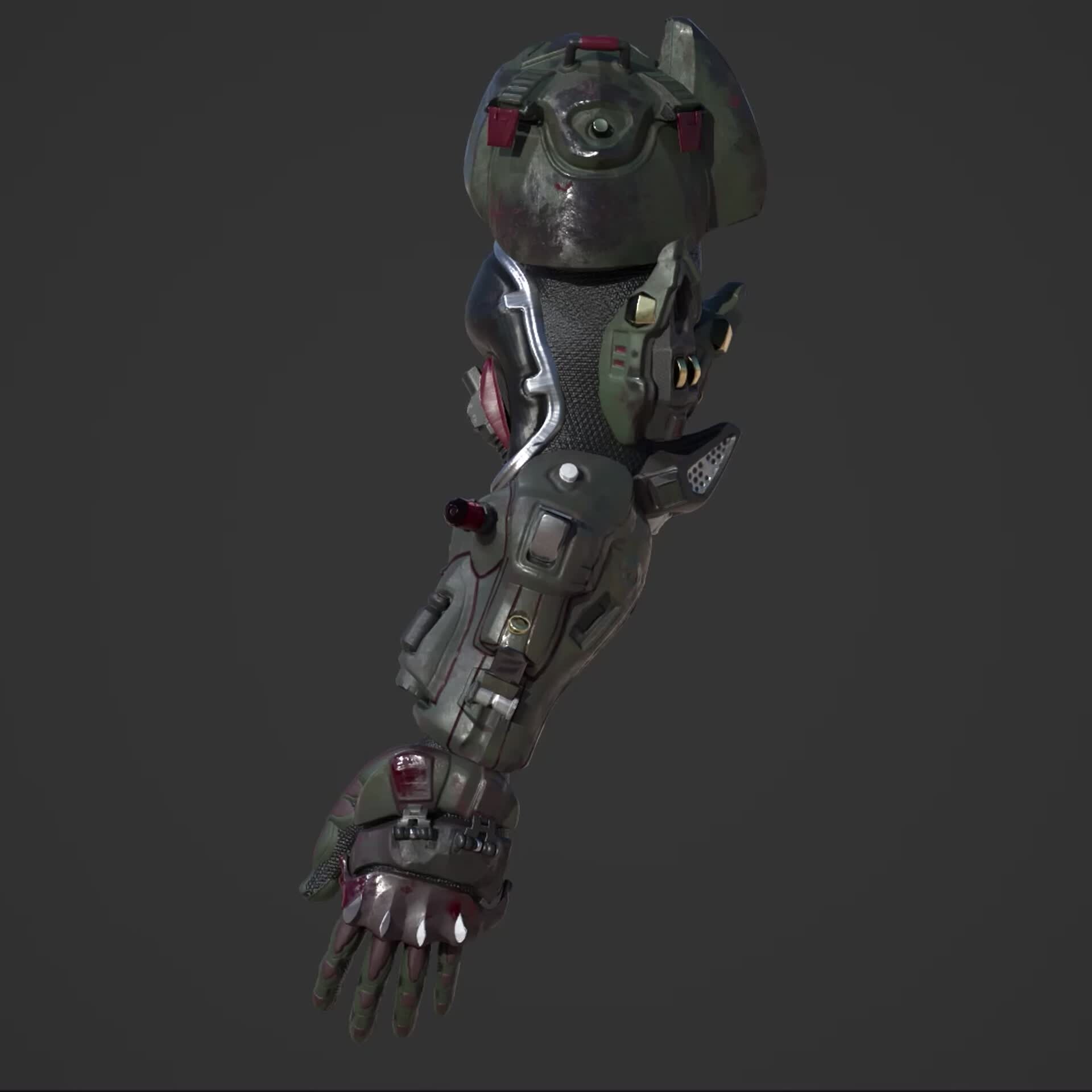 ArtStation - Scifi arms of my game protagonist. (It is a FPS)