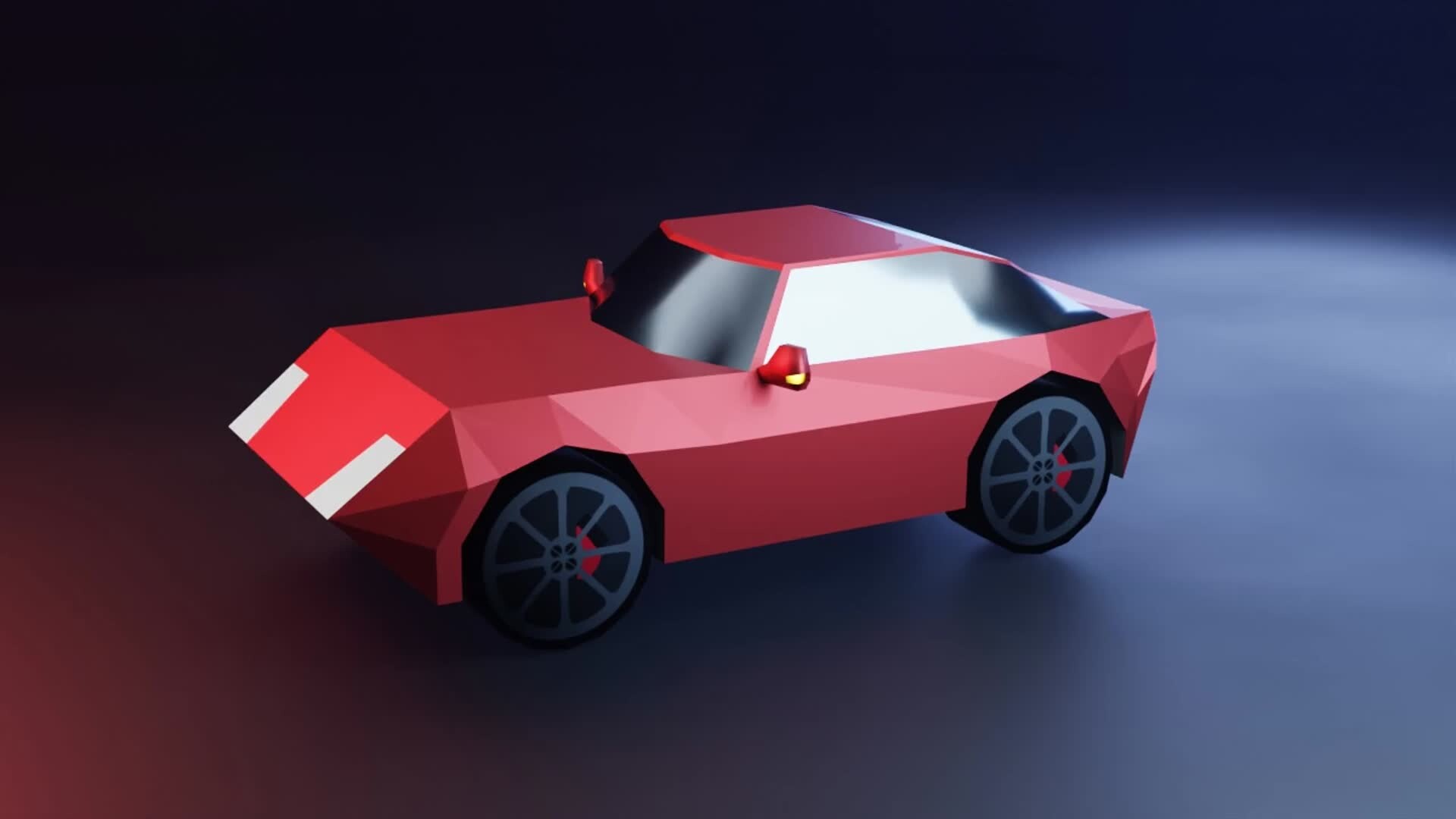 ArtStation - Low-poly sport car
